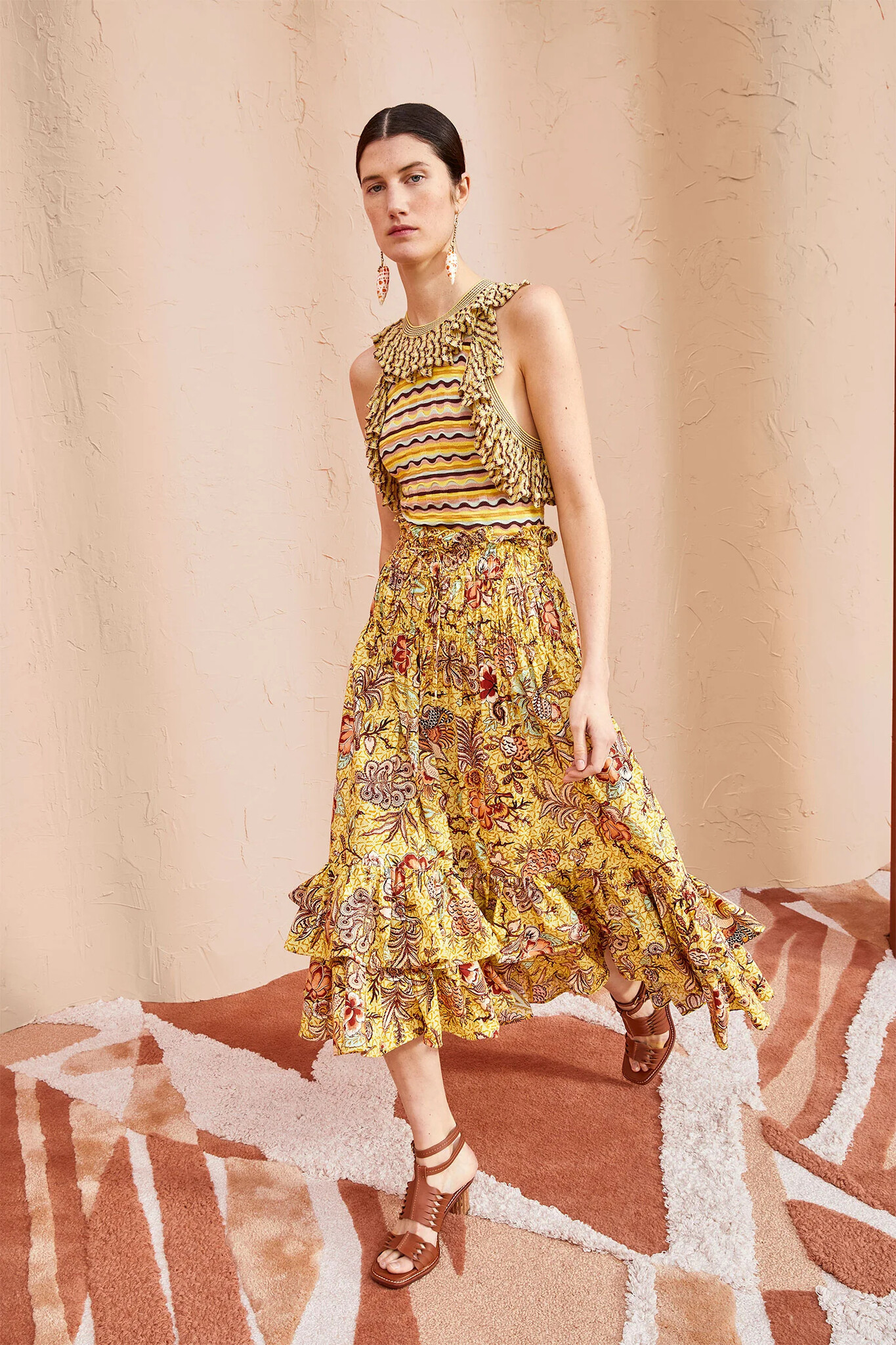 Ulla Johnson- Acacia Skirt- Calla Lily - Dukes Online