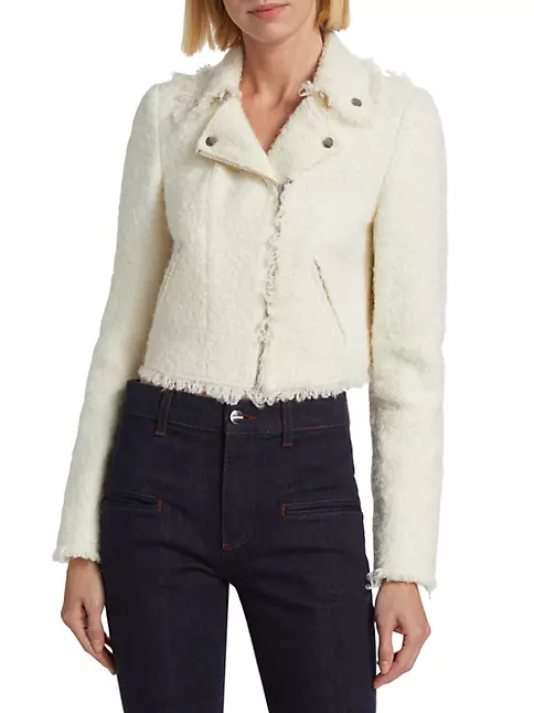 Love Shack Fancy- Lorenzo Jacket- Antique White - Dukes Online
