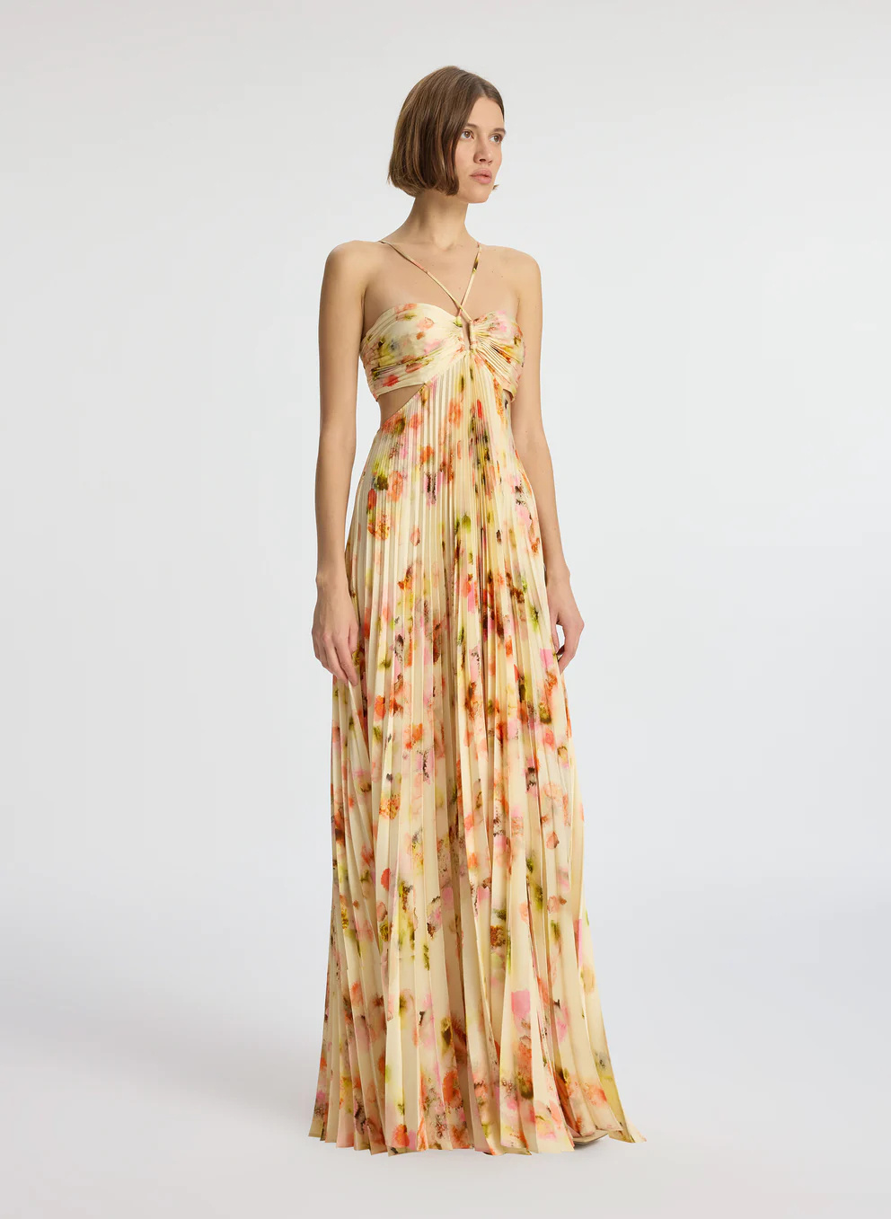 A.L.C.- Moira Dress- Pale Peach Multi - Dukes Online