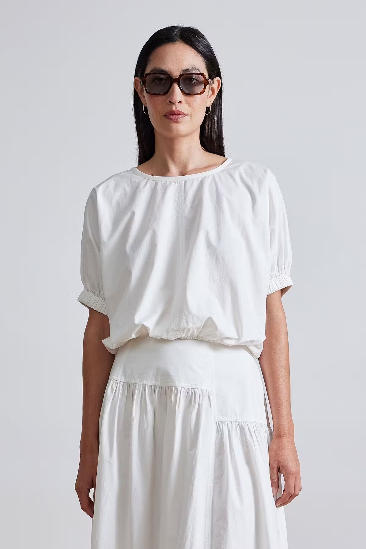 Apiece Apart- Nora Crop Top- Cream - Dukes Online