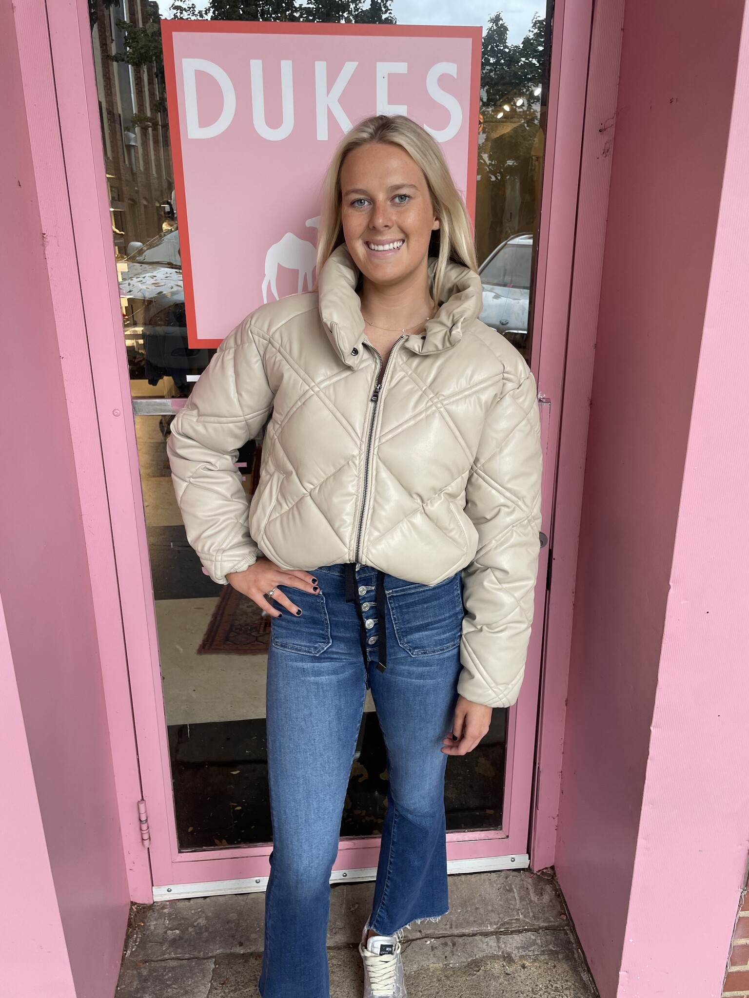 Love Token- Phil Jacket- Ecru - Dukes Online