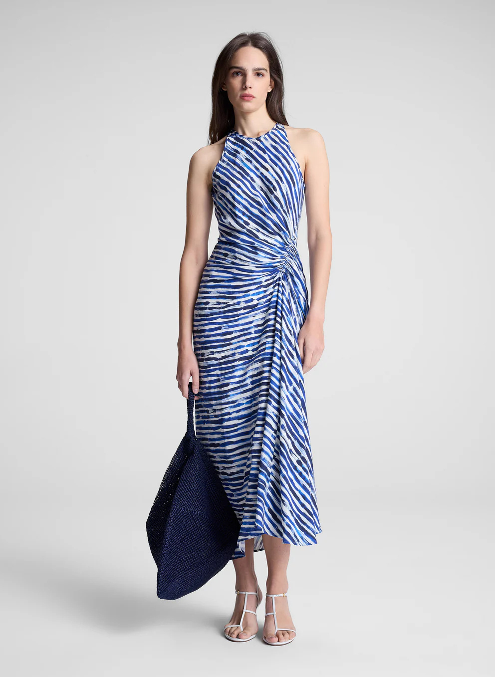 A.L.C.- Ruby Dress- Navy Stripe - Dukes Online