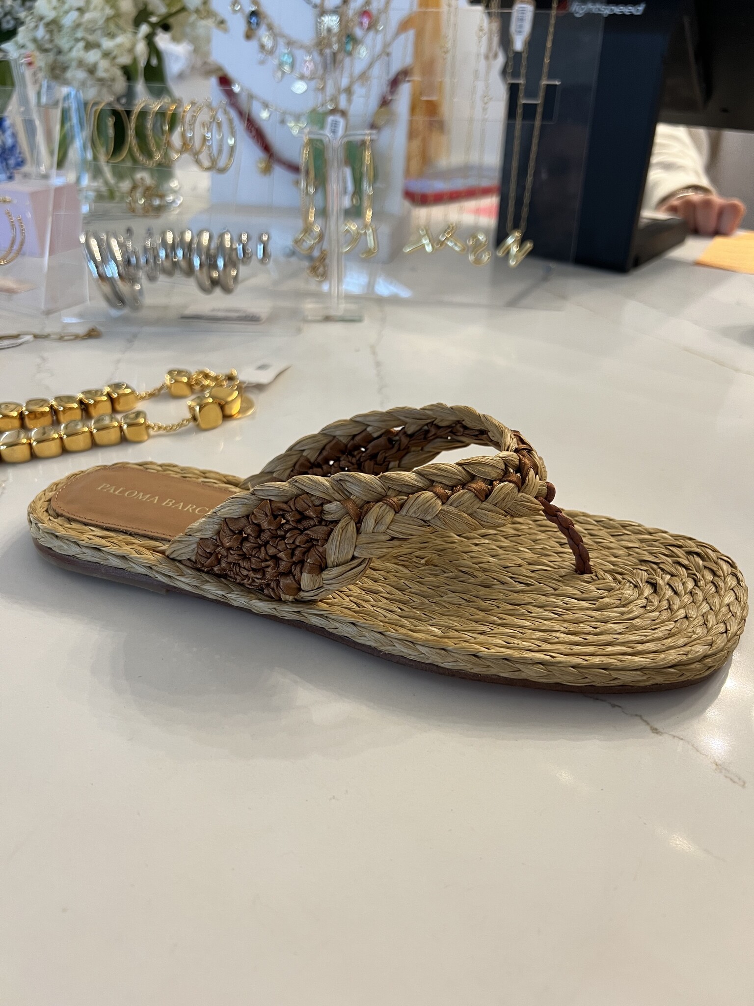 Paloma Barcelo- Wendy Satin Crochet- Cuoio - Dukes Online