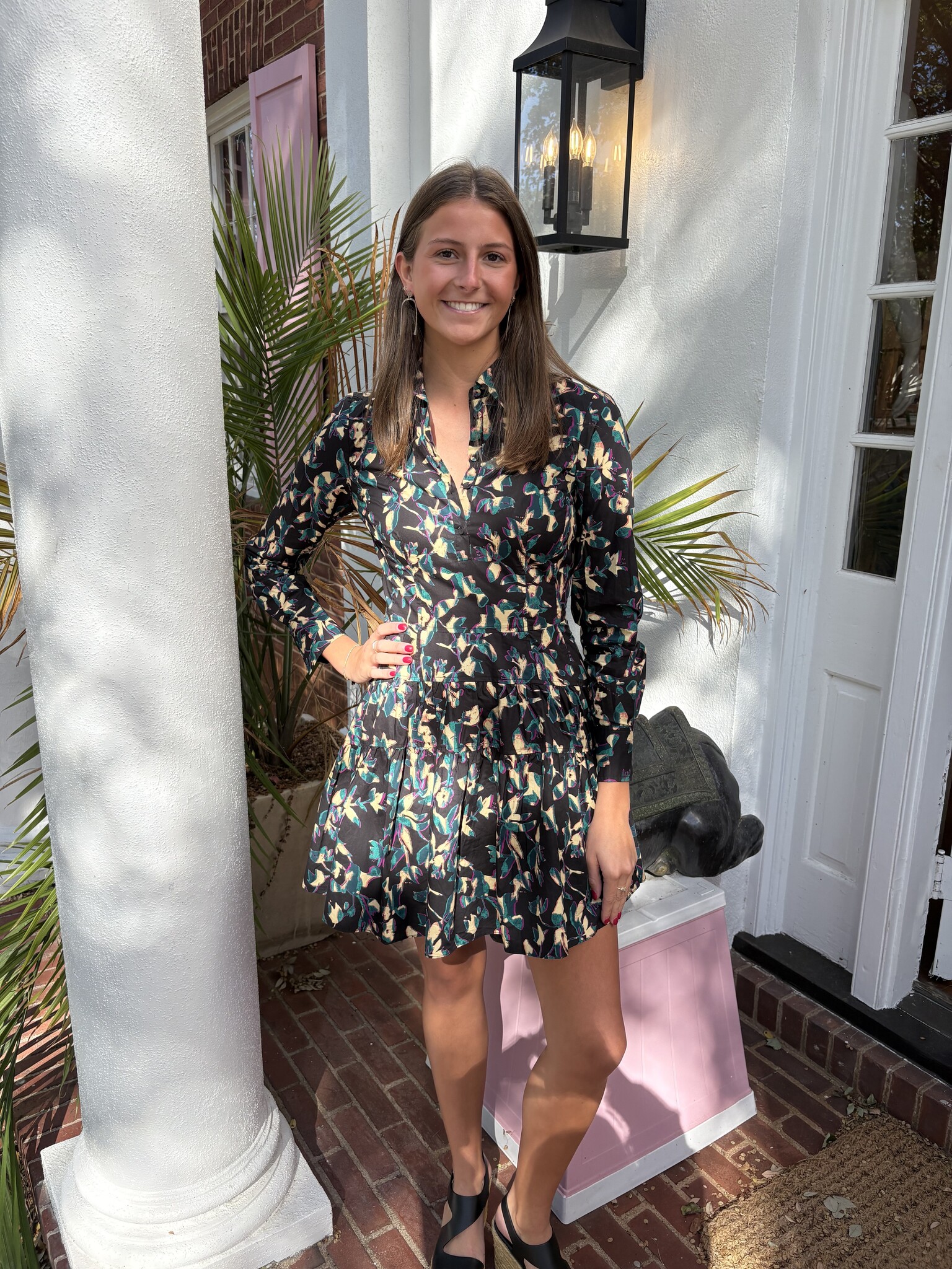 Ulla Johnson- Nanette Long Sleeve Mini Dress- Kaleidoscope - Dukes Online