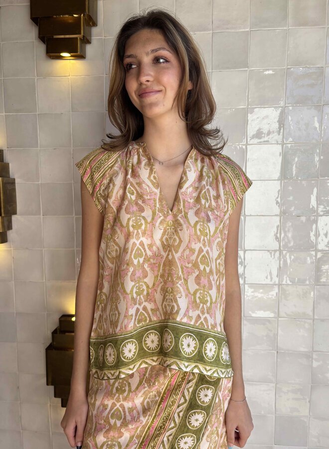 Maria Cher- Delancey Keyla Top- Pink Vibes - Dukes Online