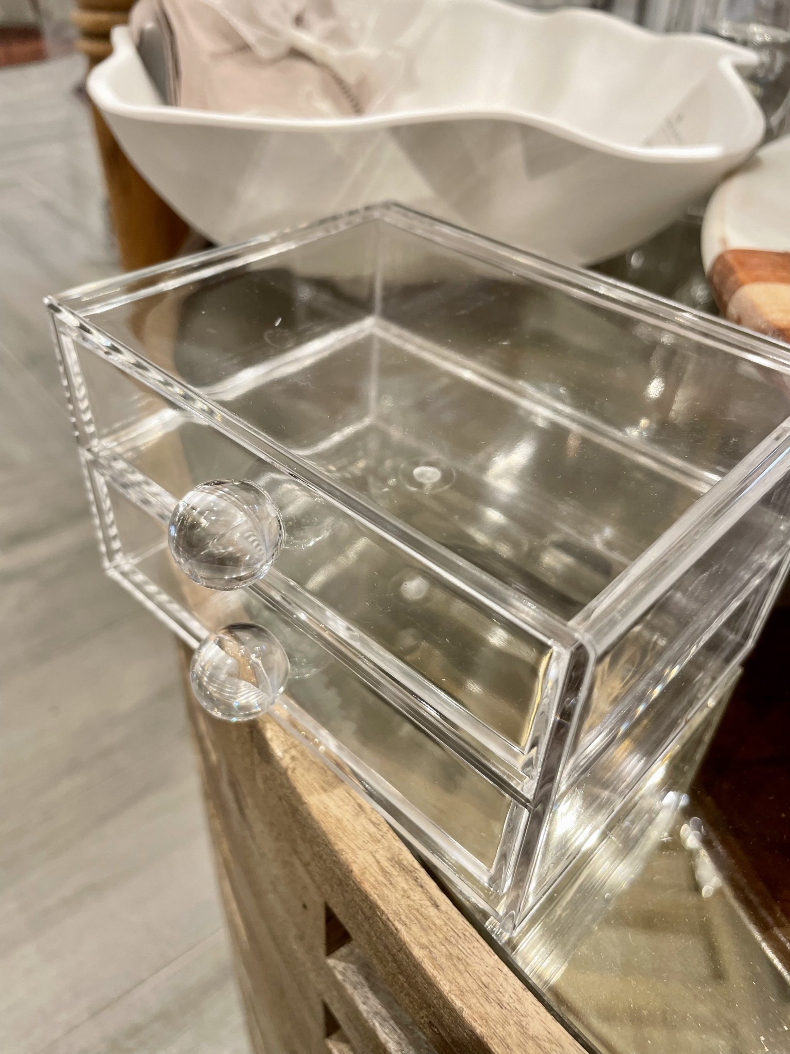 Huang Acrylic Elegant Two-Drawer Chest - Judy At The Rink