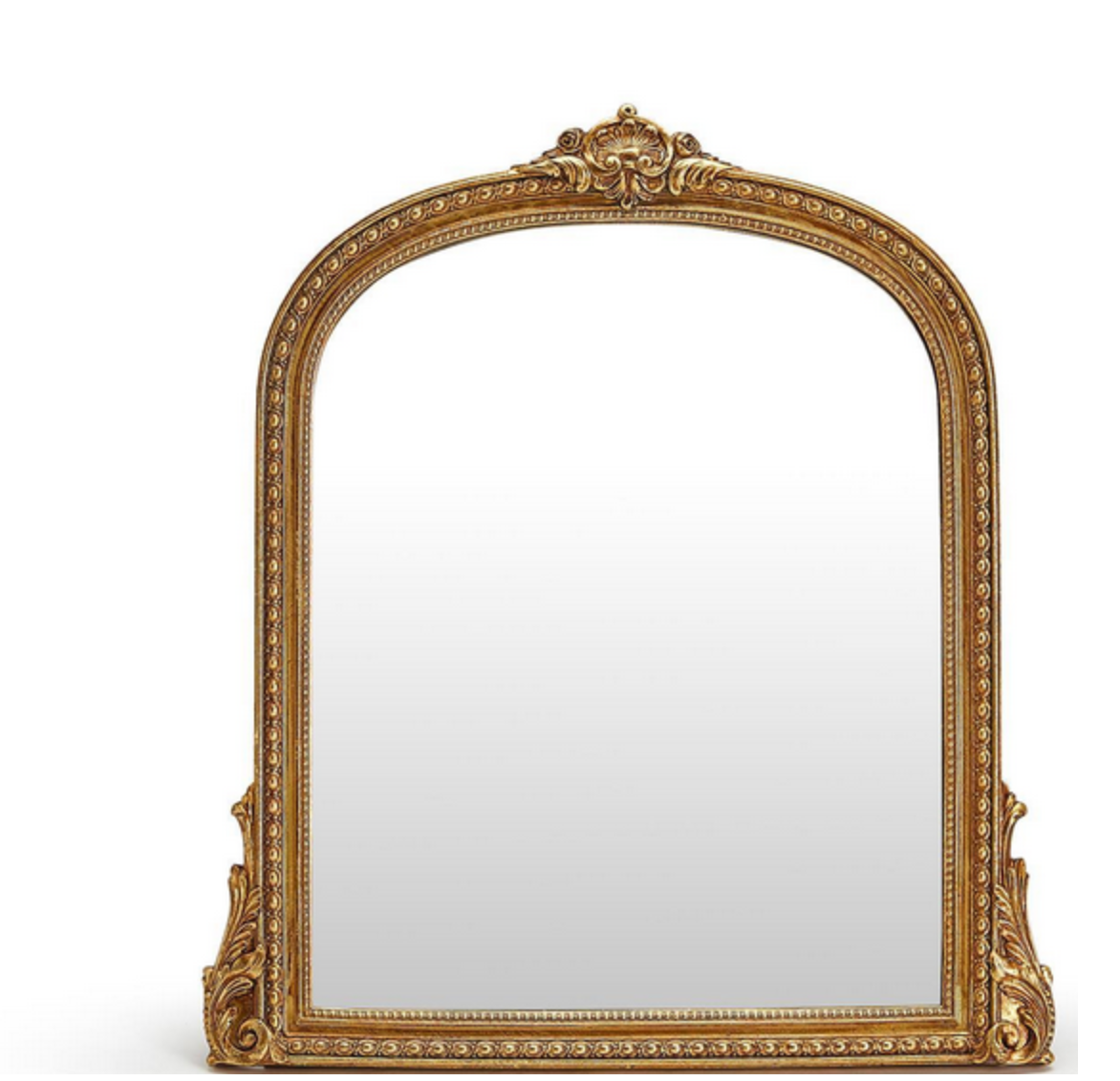 Two's Company Gold Fleur 8x10 Mirror - Judy At The Rink