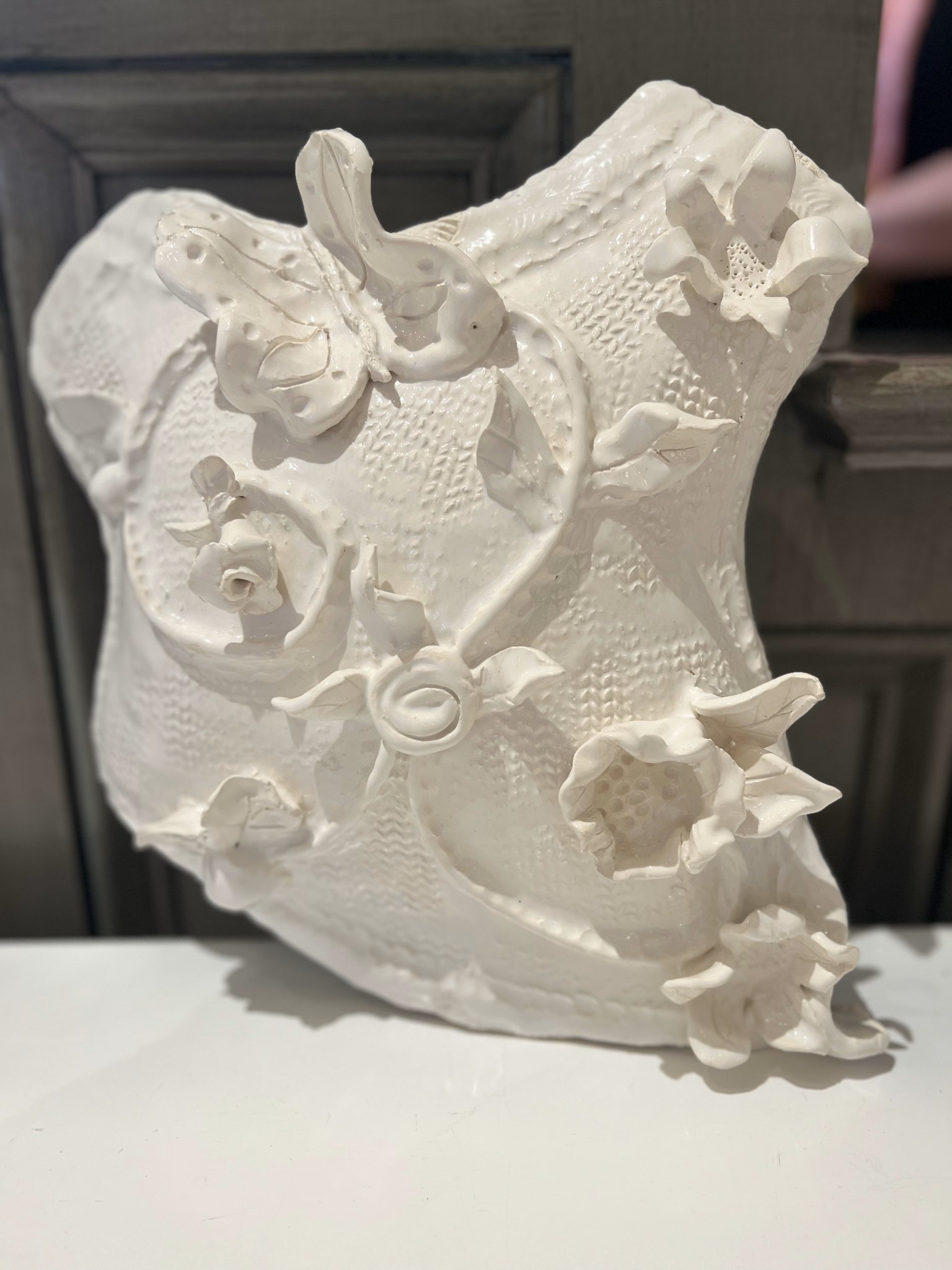 Colleen Frampton White ceramic flower torso (child's), 12x10.5 - Judy ...