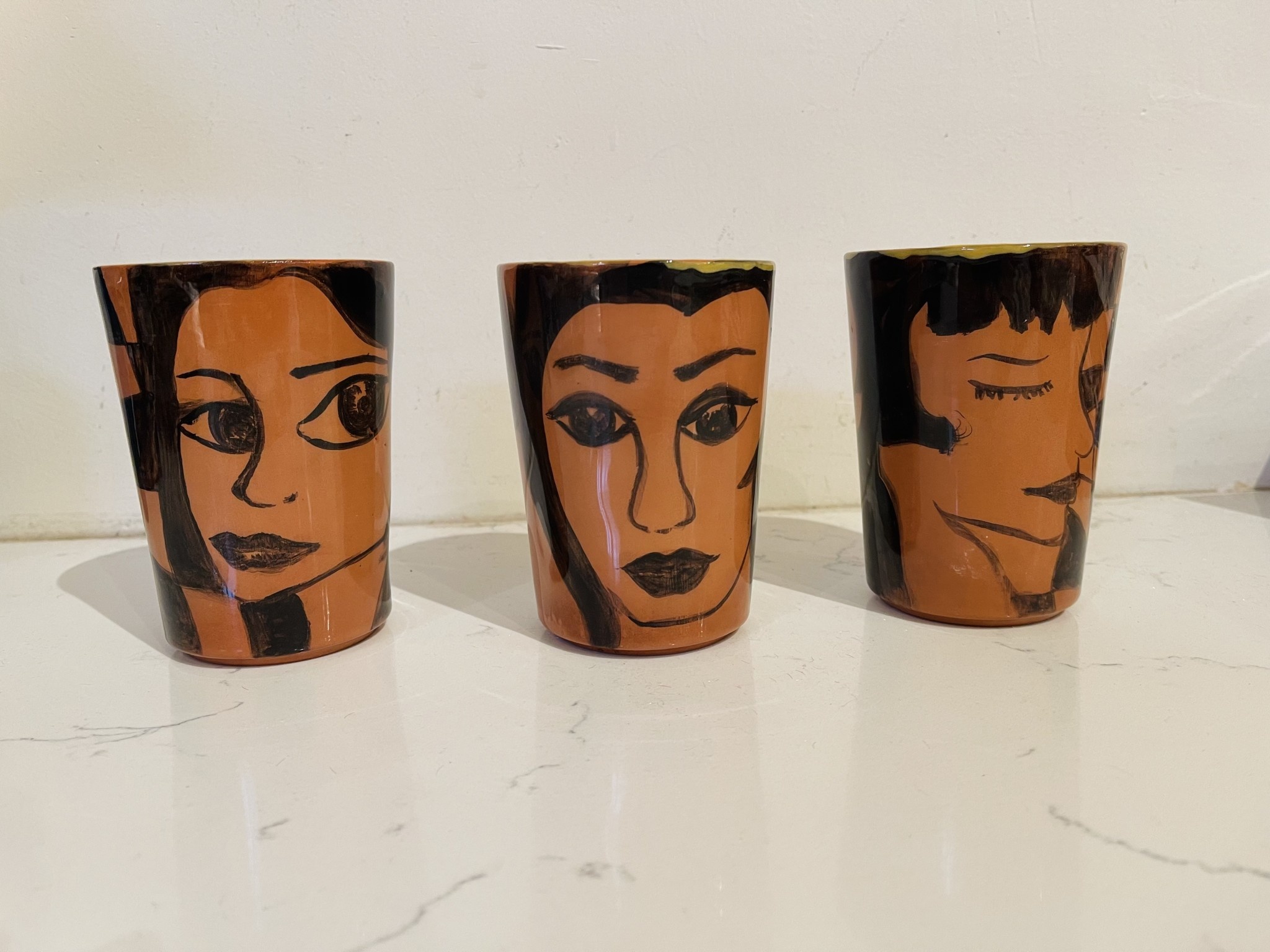 Art Satsuma Ceramic Figure Cup - Judy At The Rink