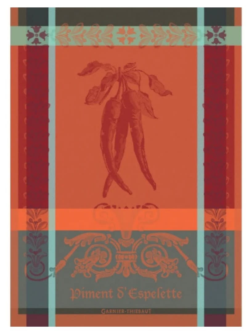 Garnier Thiebaut Piment D'espelette Epices Kitchen Towel 22''x30'' 100% ...