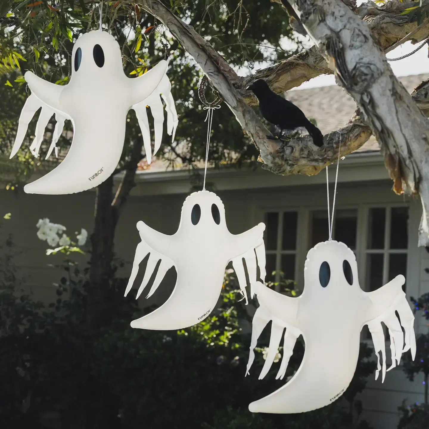 FUNBOY Halloween Decor Hanging Inflatable Ghost - Judy At The Rink