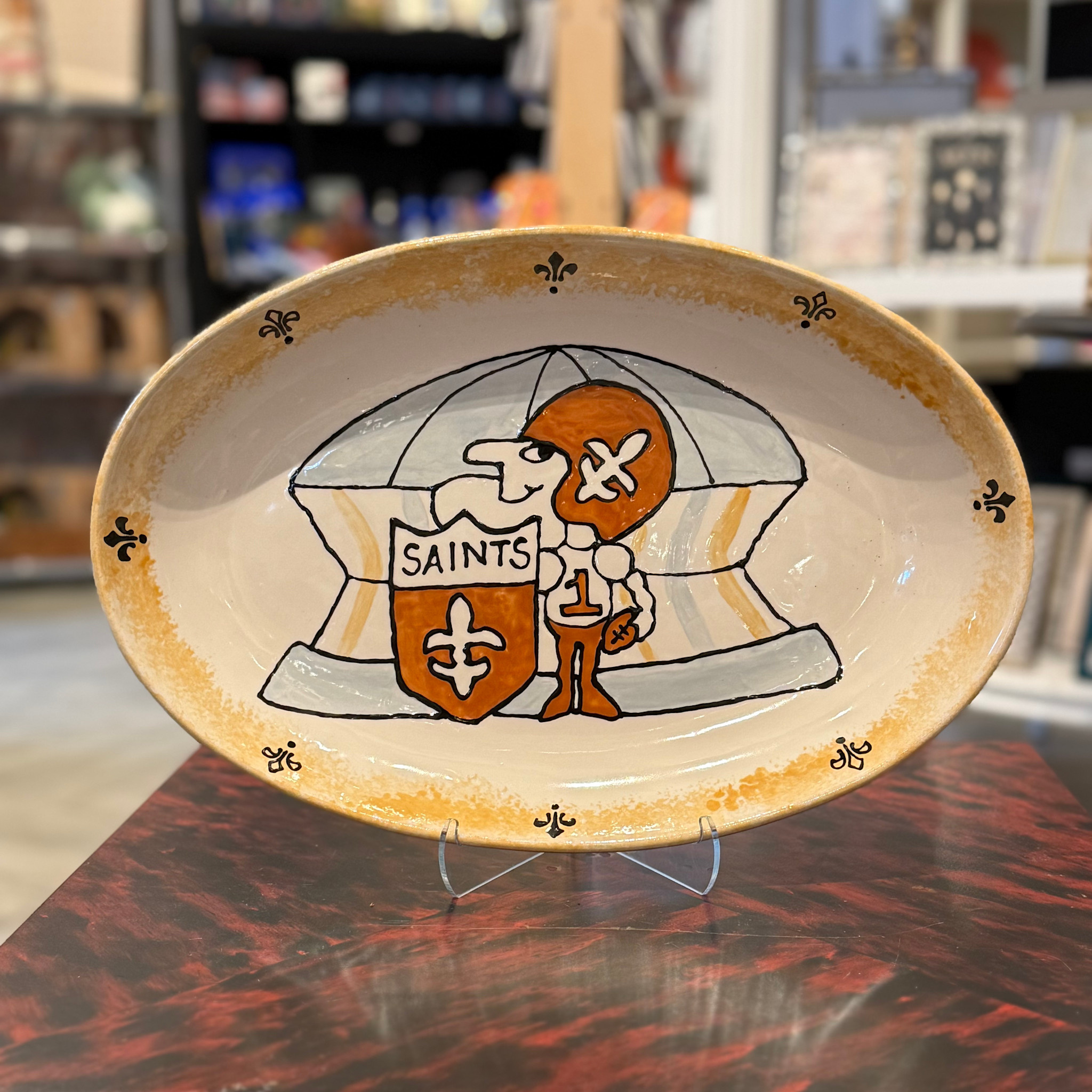 Jan Salzer Jan Salzer Saints Serving Platter - Judy At The Rink