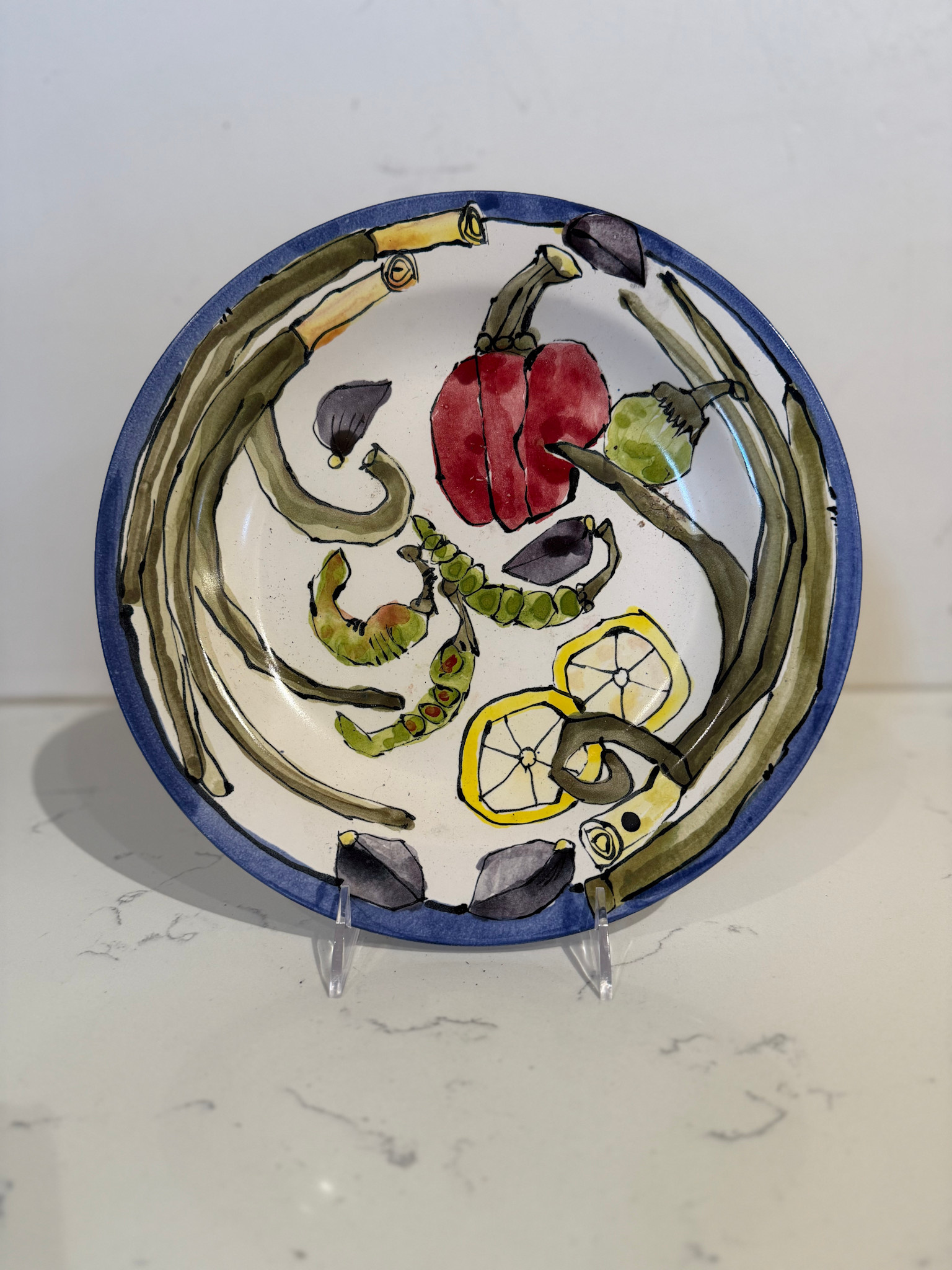 Steve Hasslock Steve Hasslock Plate - Mixed Vegetables - Judy At The Rink