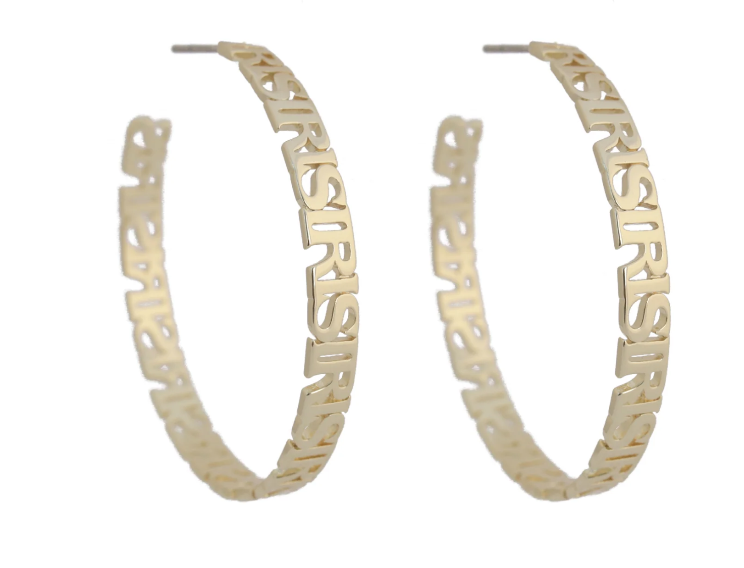 Rahya Jewelry Design Iris Pageant Hoop Earrings Large - Judy At The Rink