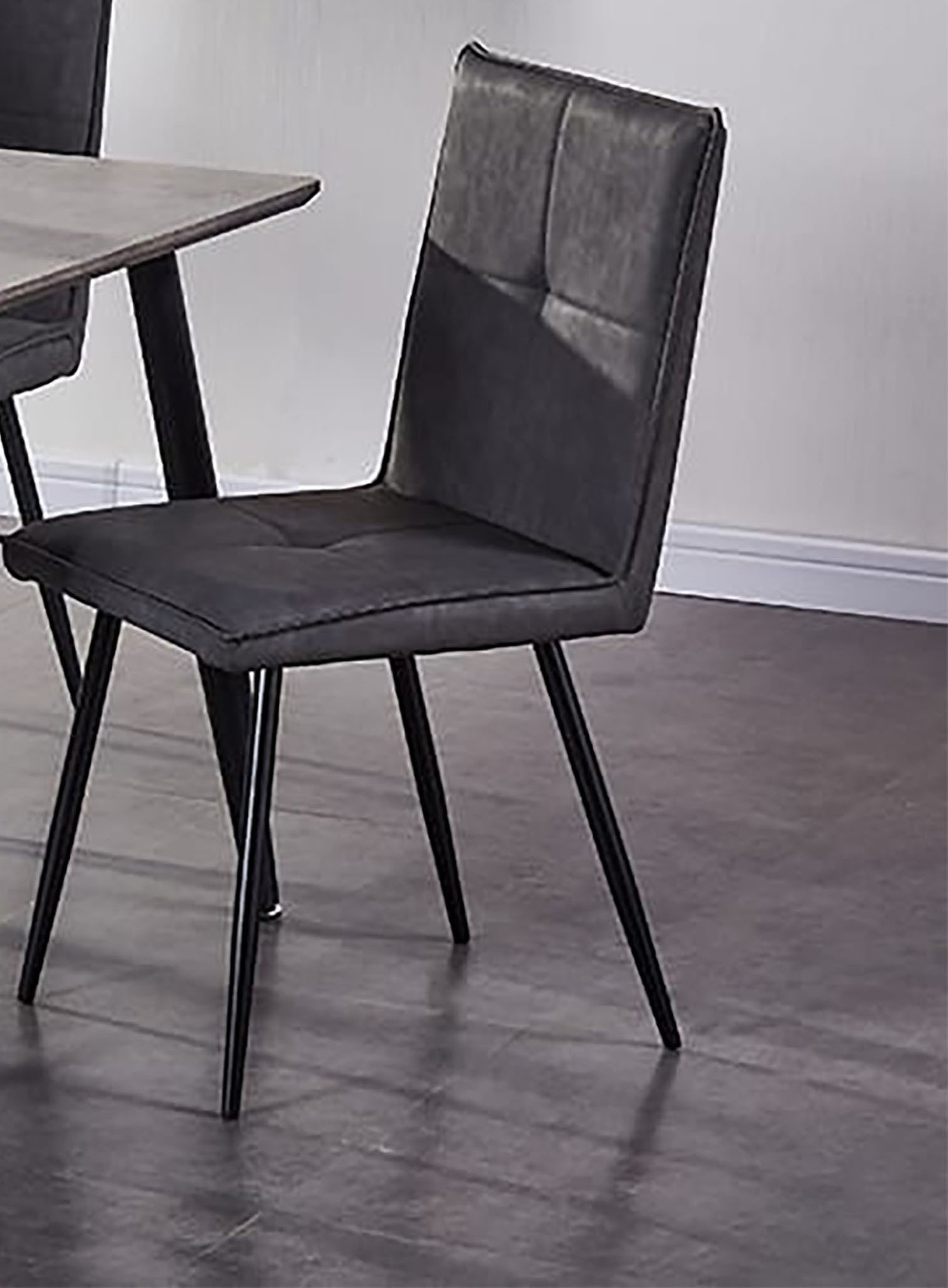 Grey Dining Chair Square Shape - MAISON CAPLAN
