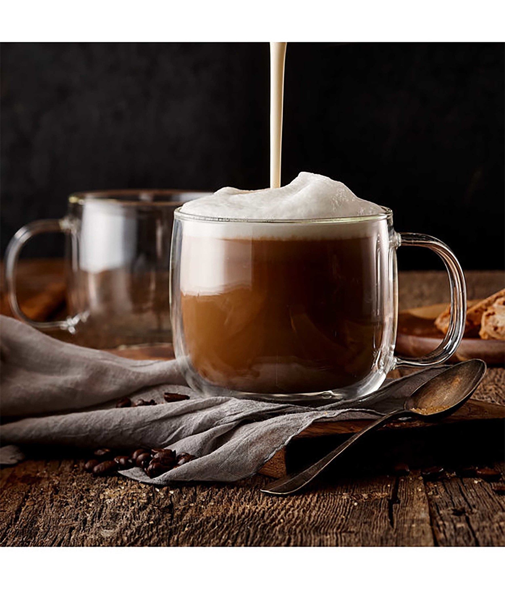 Set Of 2 Barista Latte Double Wall Glass - 475mL - MAISON CAPLAN