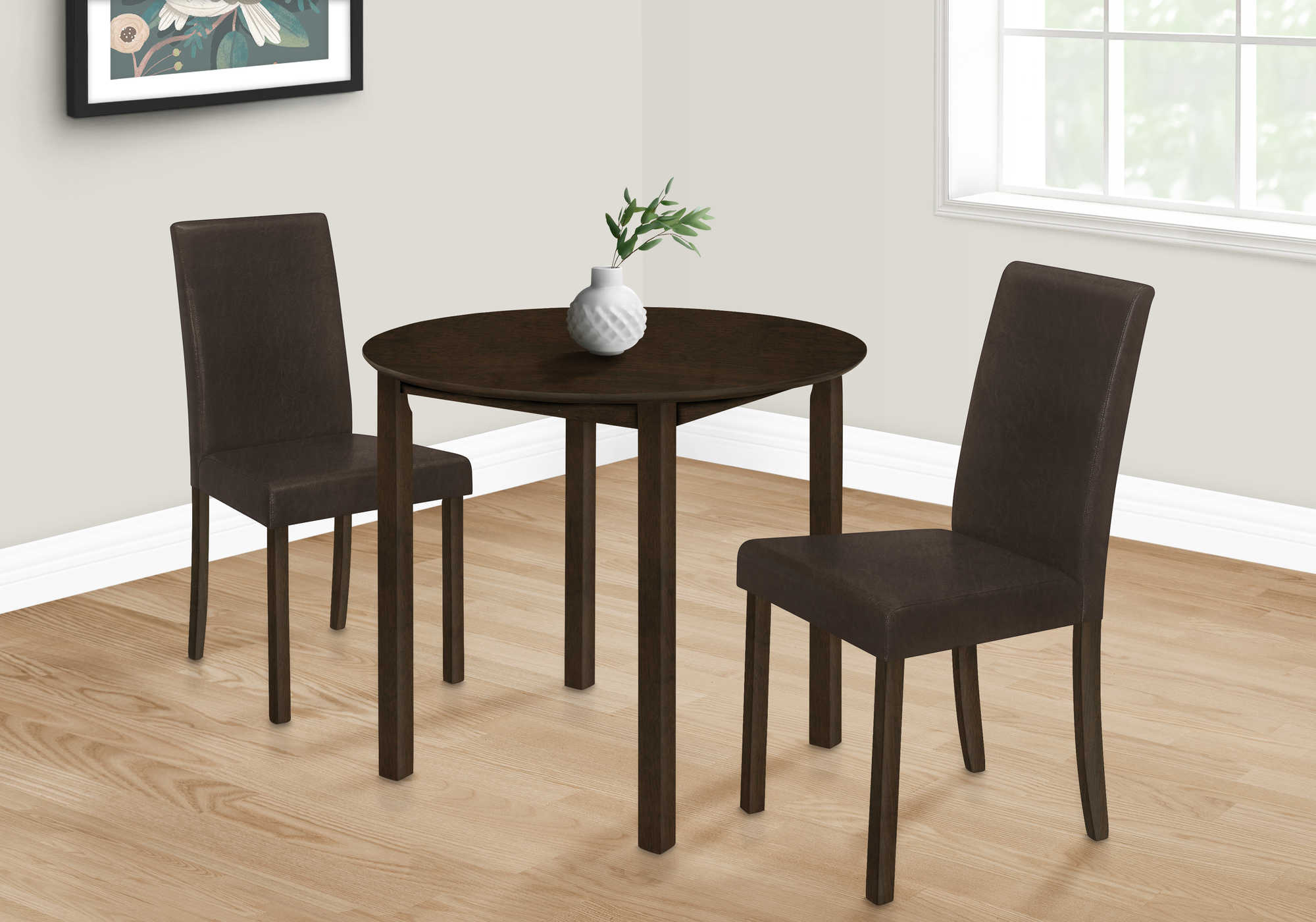 DINING TABLE - 36"DIA / ESPRESSO - MAISON CAPLAN