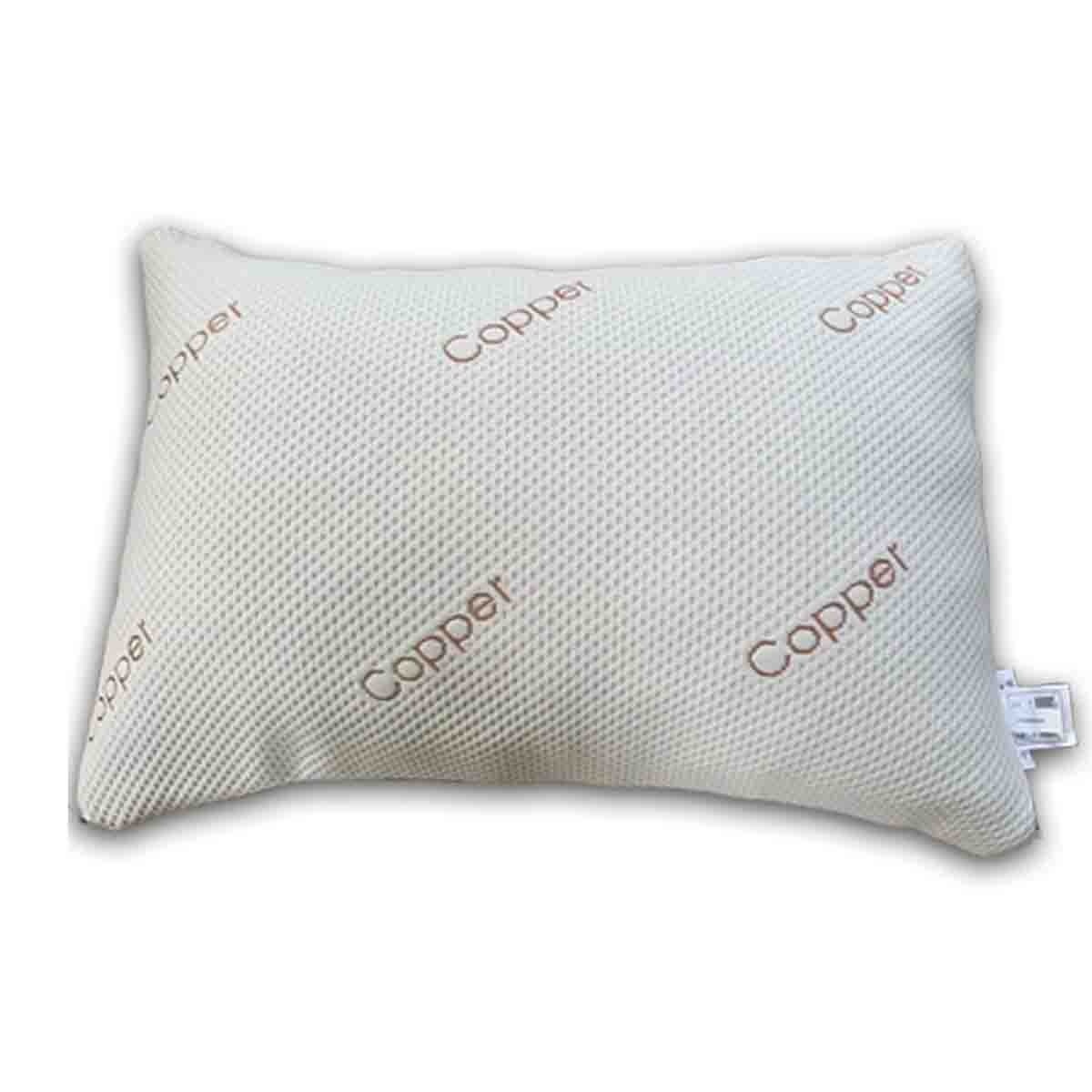 Copper Cover Chopped Memory Foam Pillow, - MAISON CAPLAN