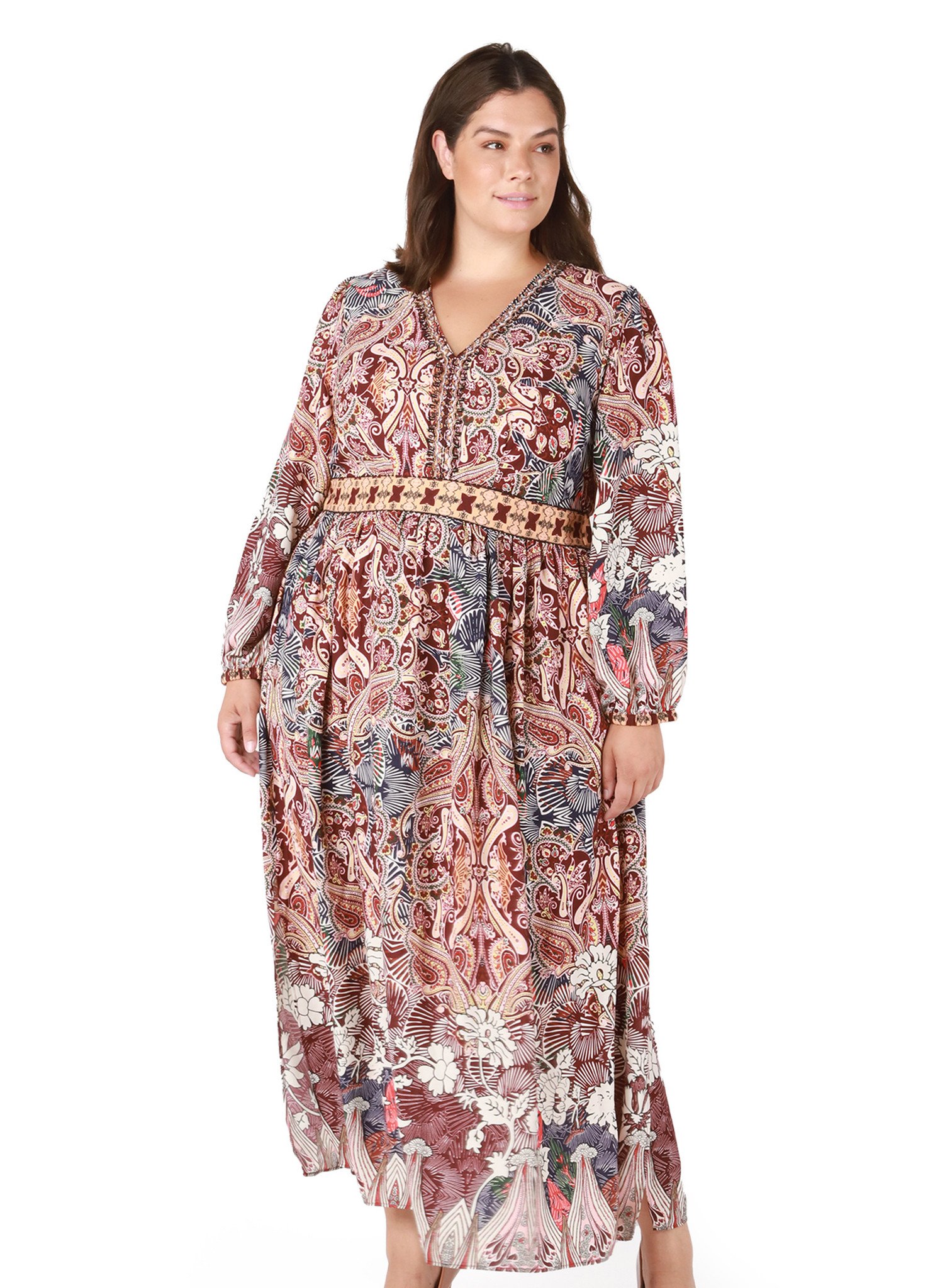 2072553DP Dex Plus Aztec Dress - The Leather House