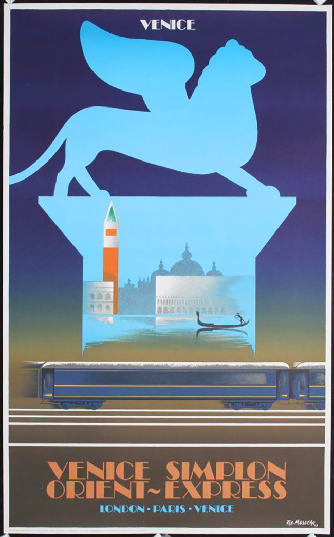 VENICE SIMPLON LION POSTER - Type & Ink Posters