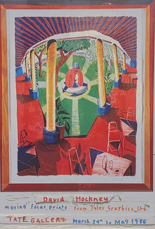 HOCKNEY TATE GALLERY 1986 POSTER - Type & Ink Posters
