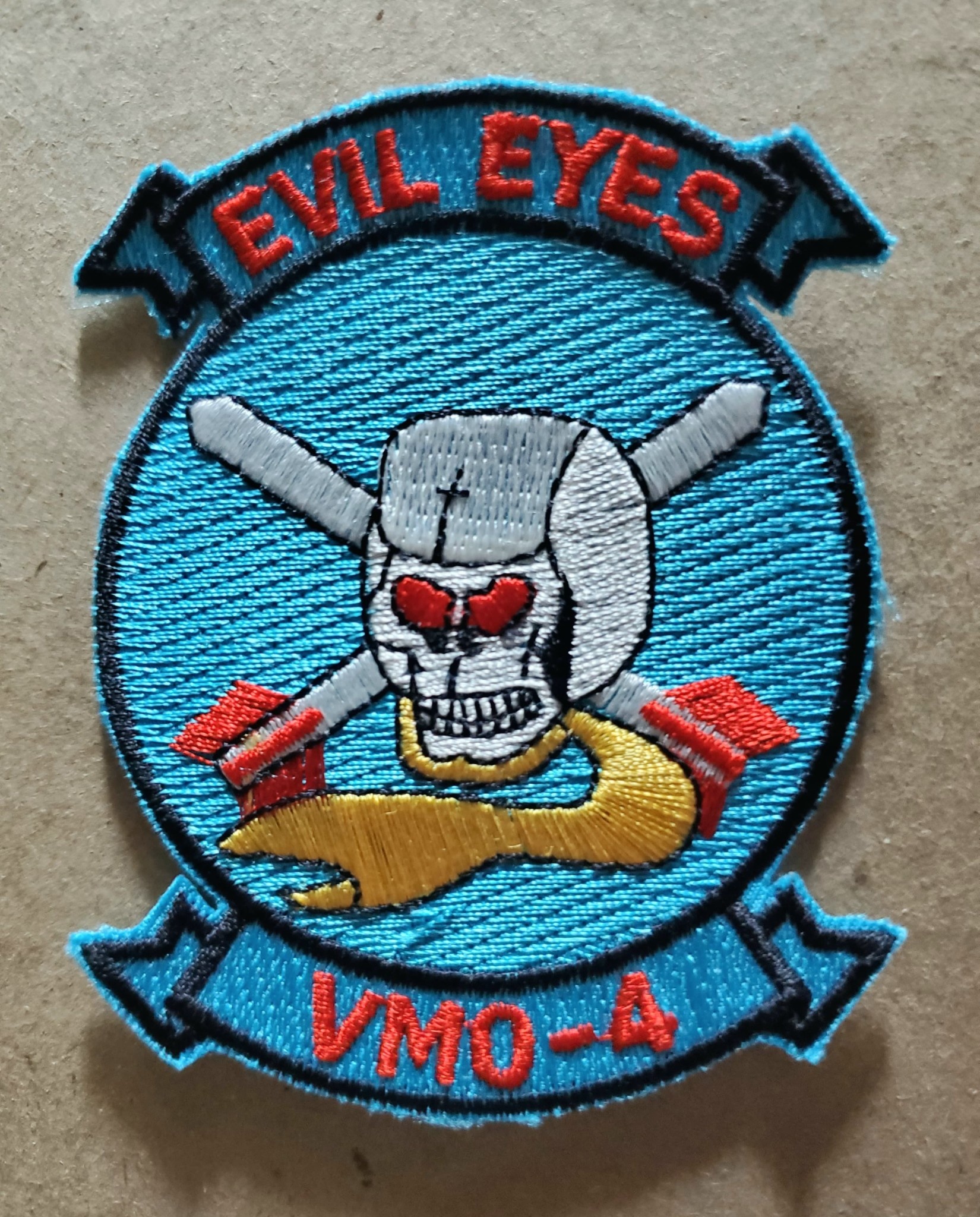 VMO-4 Evil Eyes (7), patch - Fort Worth Aviation Museum