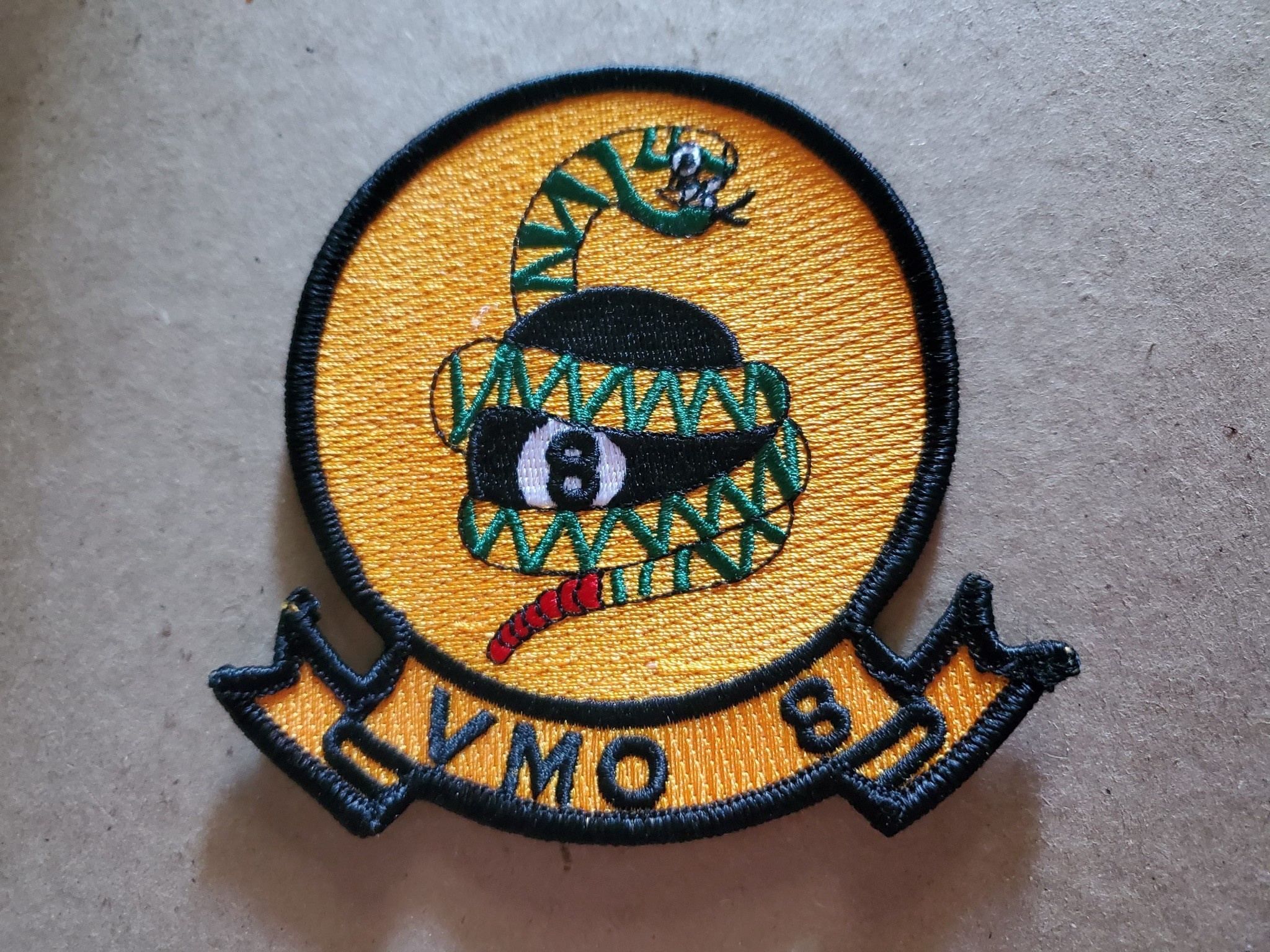VMO-8 8Ball (5), patch - Fort Worth Aviation Museum