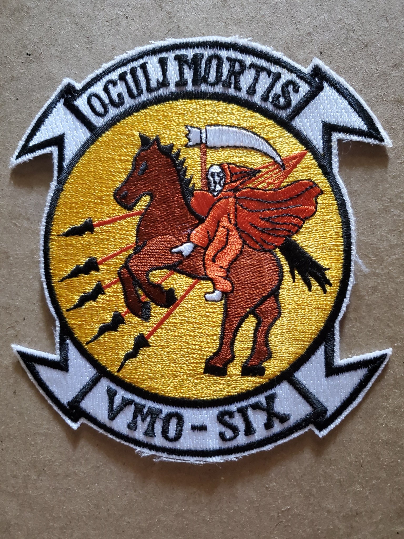VMO-SIX Oculi Mortis (13), patch - Fort Worth Aviation Museum