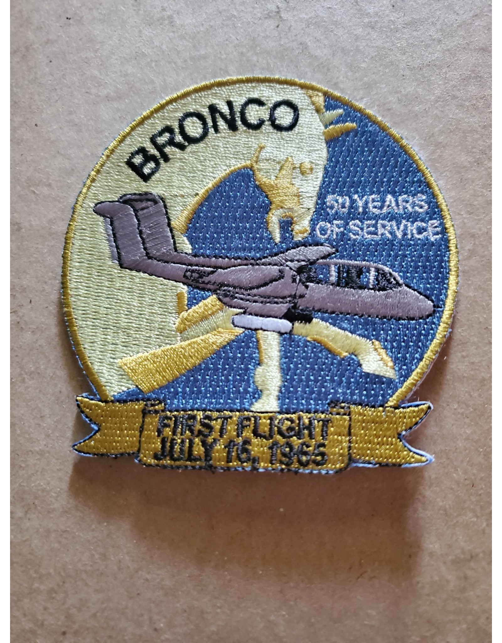 50th Anniversary Gray OV-10 Bronco patch - Fort Worth Aviation Museum