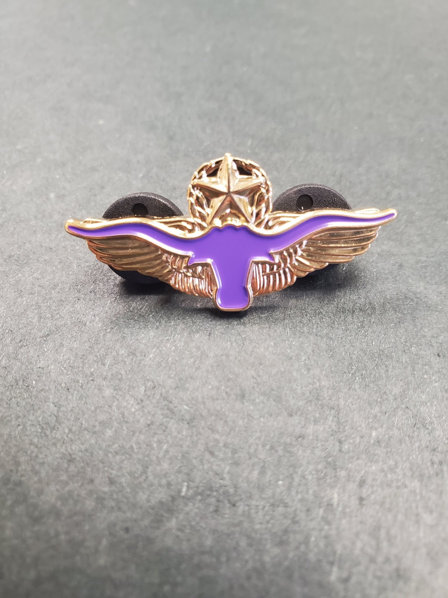 FWAM Wings and Horns Pin - Fort Worth Aviation Museum