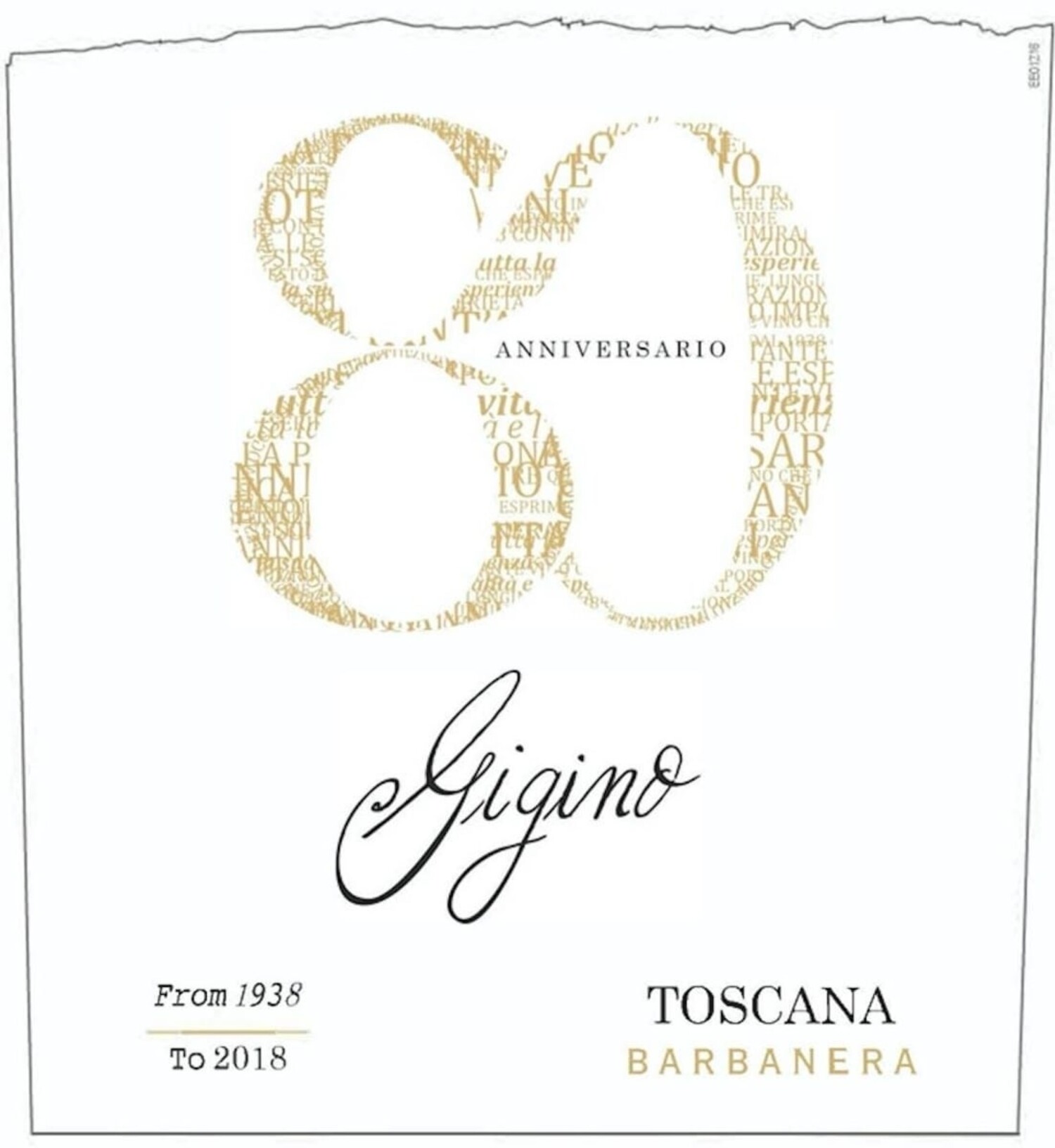 Super Tuscan "80th Anniversario Gigino" Barbanera, Toscana IGT, IT, 20 ...
