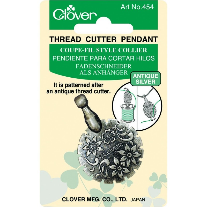 Clover Thread Cutter Antique Silver - Knit N Purl