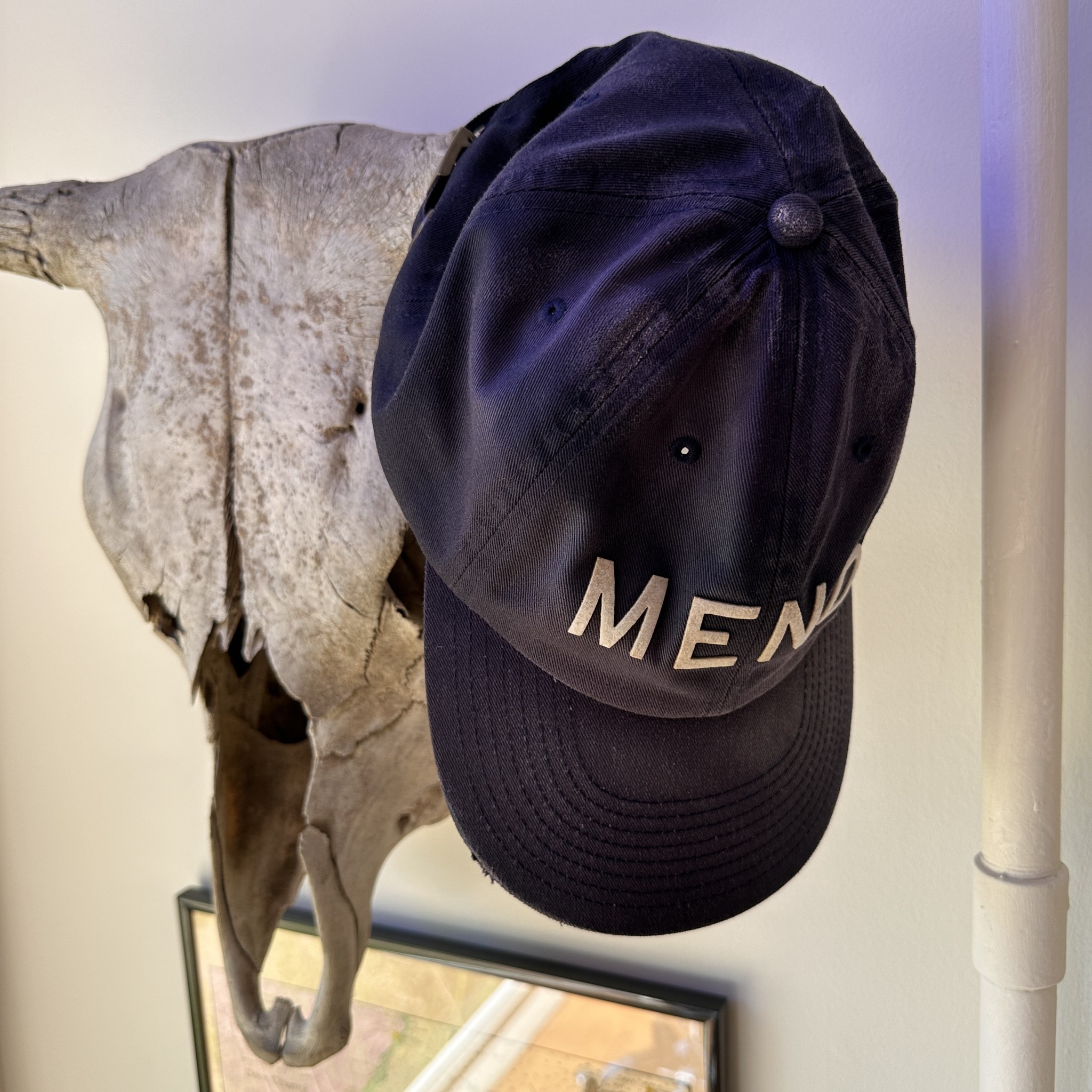MEND LOGO CAP - NAVY/CREAM - MADE IN USA - Mend Provisions