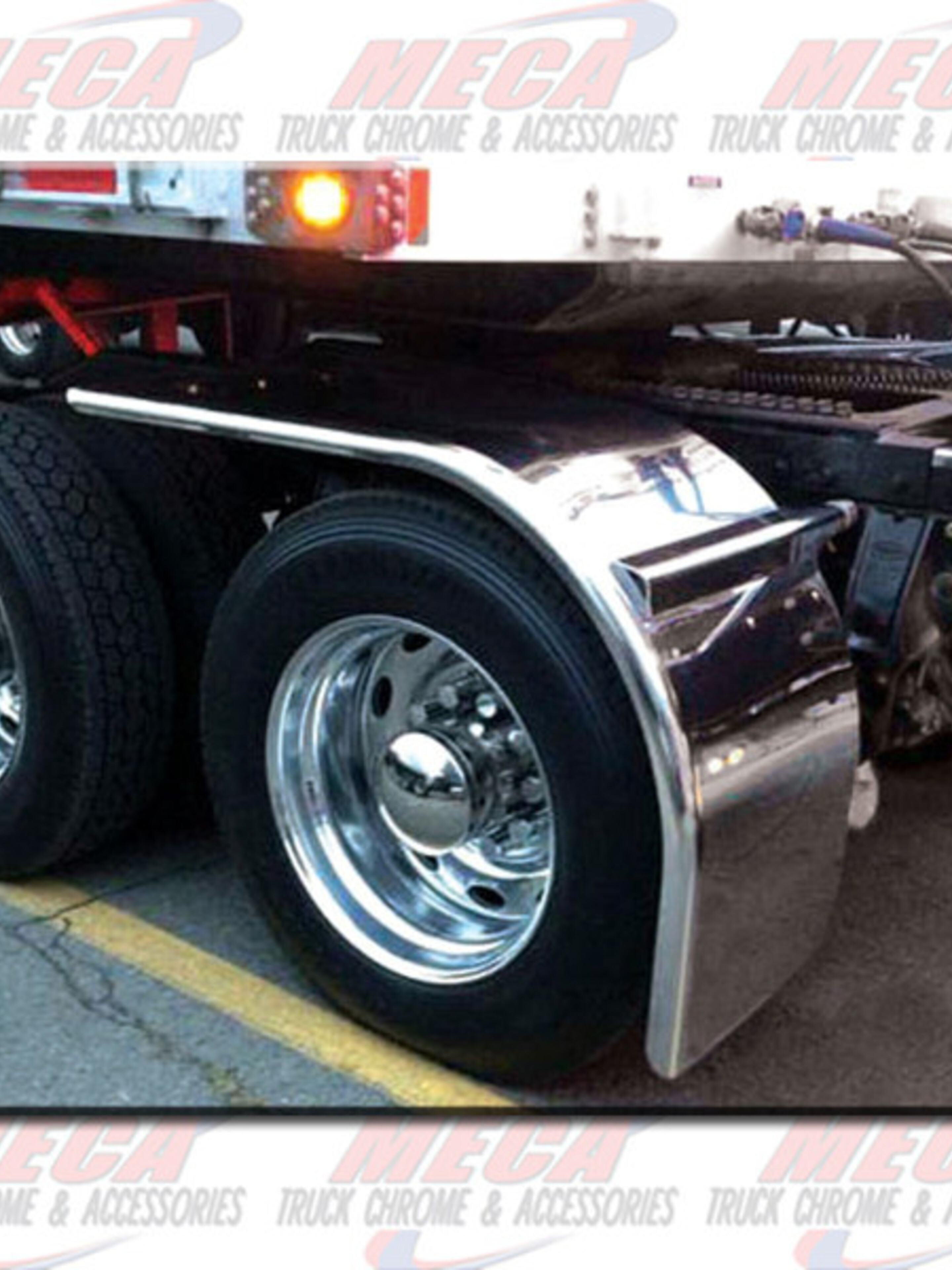 HALF FENDERS SUPER LOW RIDER SET W/O BKTS - Meca Truck Chrome