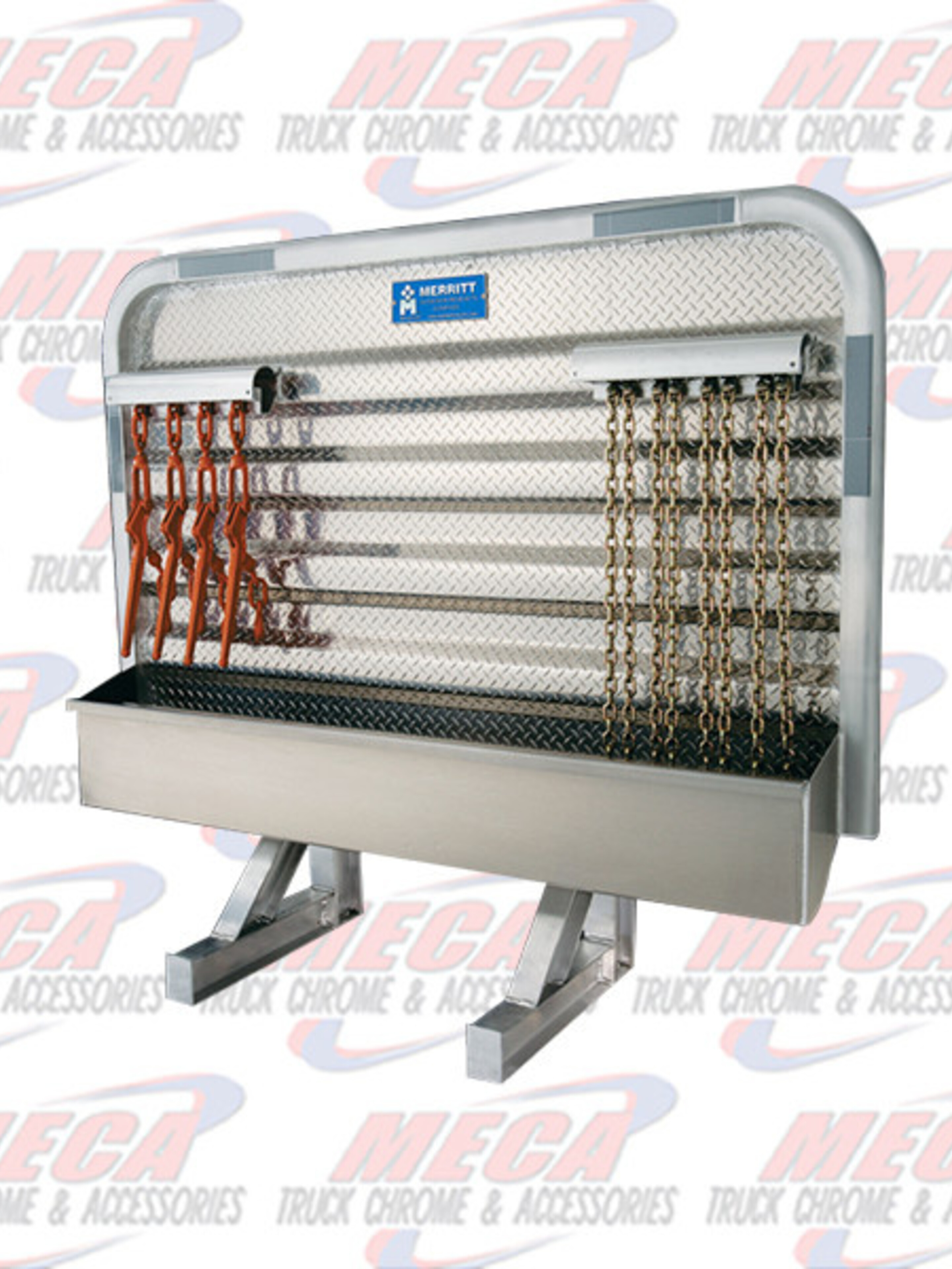 HEADER RACK 70" WIDE X 68" TALL DIAMOND 2 CHAIN RACKS 1 FULL TRAY ...