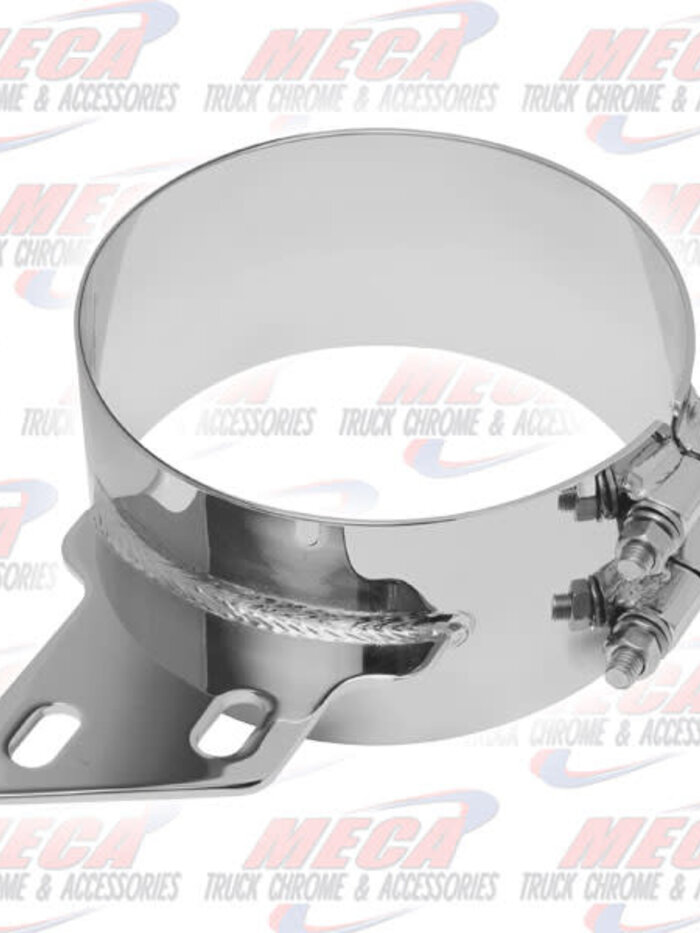 DYNAFLEX STACK CLAMP PB WIDE 7'' W/ ANGLED BKT CHROME SS - Meca Truck ...