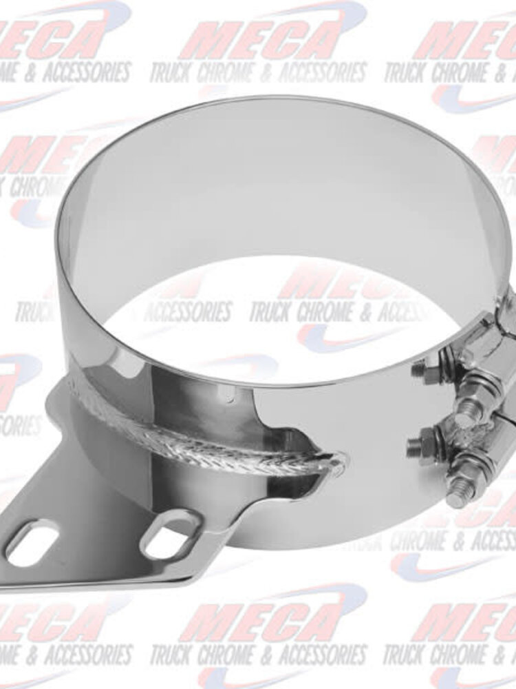 DYNAFLEX STACK CLAMP PB WIDE 7'' W/ ANGLED BKT CHROME SS - Meca Truck ...