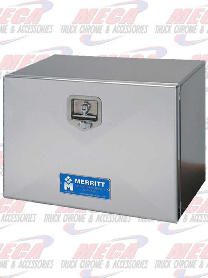 TOOL BOX DROP DOWN SM SGL DR POL AL 24"X24"X24" - Meca Truck Chrome