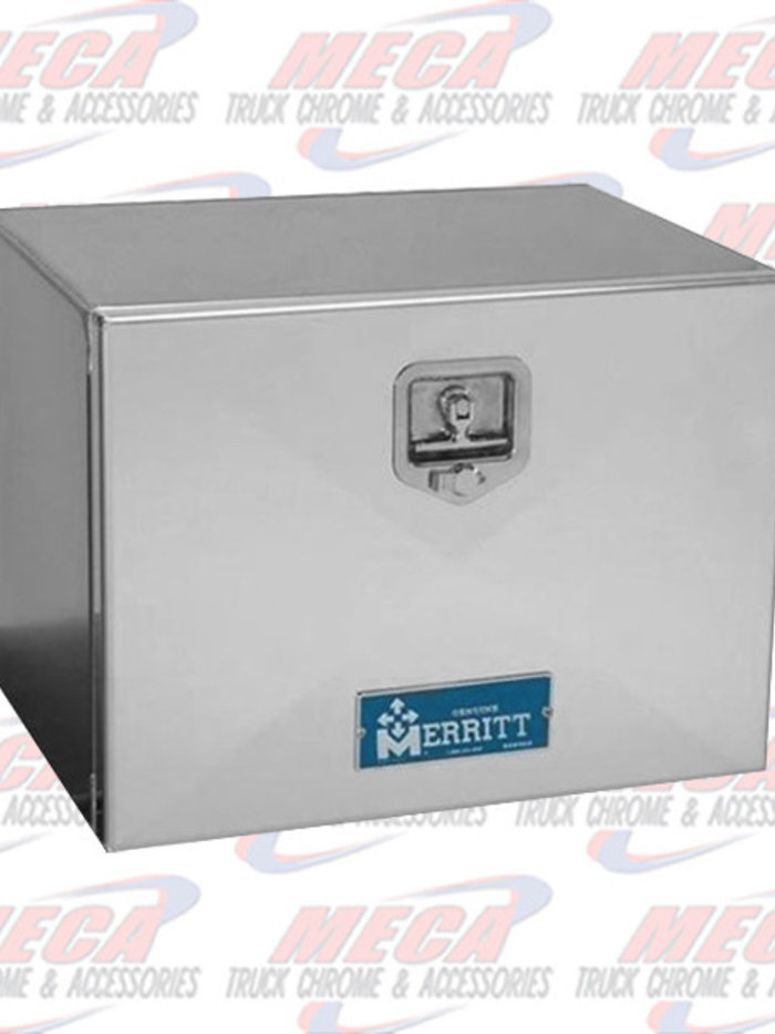 TOOL BOX DROP DOWN SM SGL DR POL AL 24"X24"X30" - Meca Truck Chrome