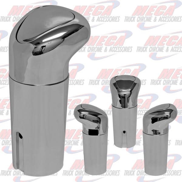 GEARSHIFT SHIFTER KNOB AL CHROME SLOPE 8LL,S10,13,15,18 - Meca Truck Chrome