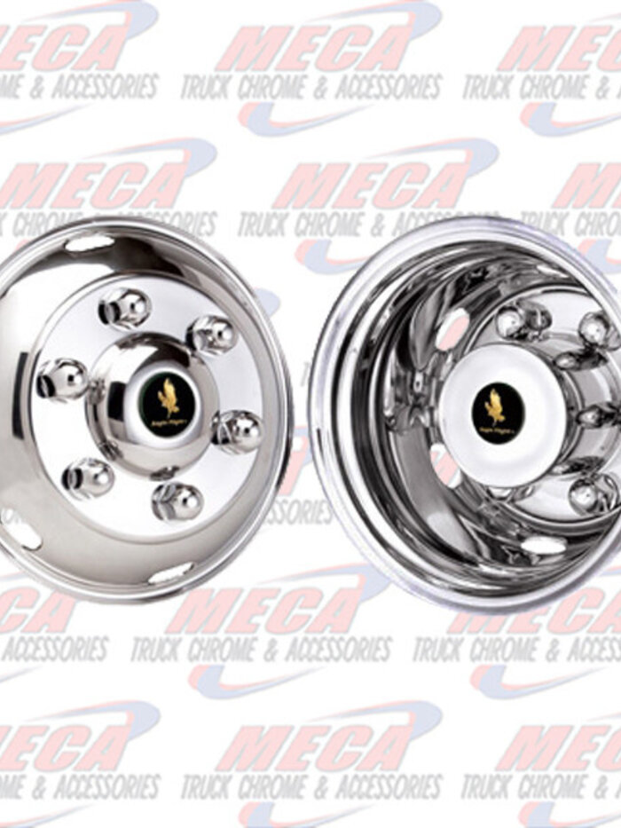 WHEEL COVER SIMULATOR 19.5" 6 HOLE 6 LUGS ISUZU SET OF 4 - Meca Truck ...