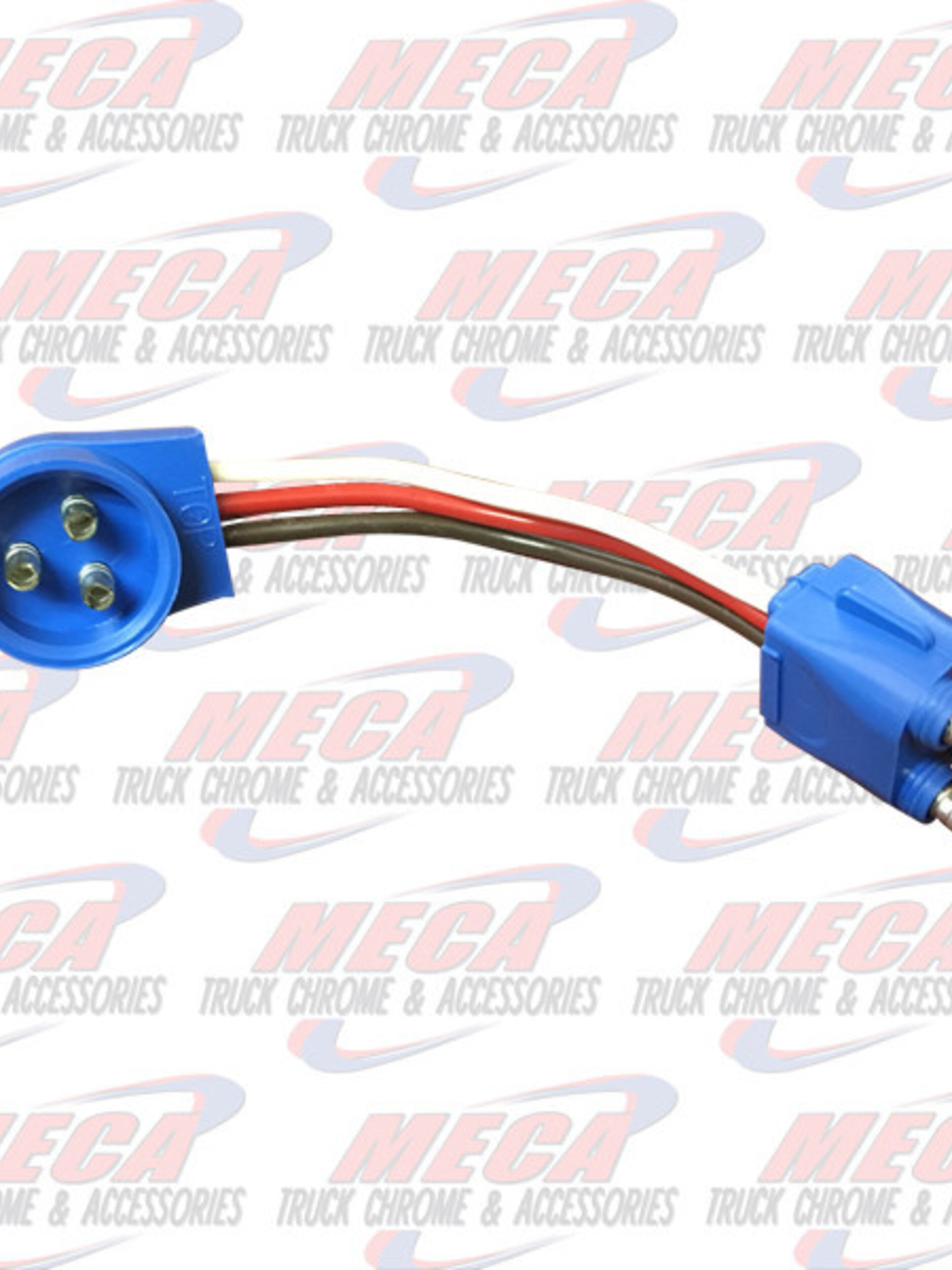 PLUG 3 PRONG MALE W/ GROTE 3 PIN FEMALE - Meca Truck Chrome