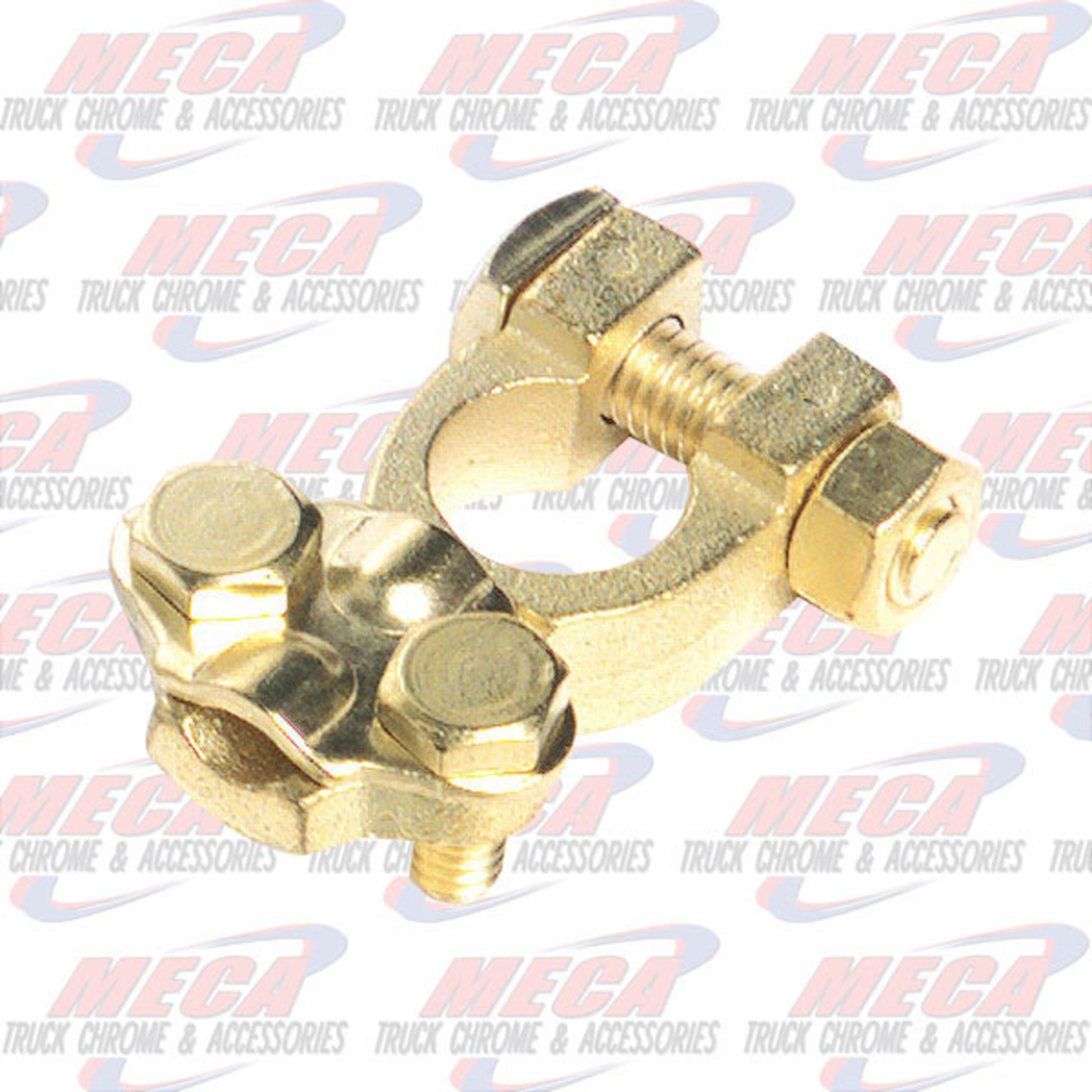 TOP POST TERMINAL, BRASS, 6-2/0 GA, PK 1 - Meca Truck Chrome