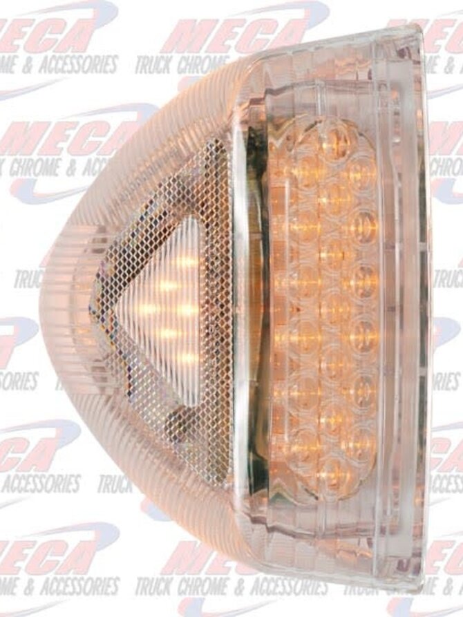 TURN SIG LED CLR LT THIN PB 379 DUAL HDLT SYST - Meca Truck Chrome