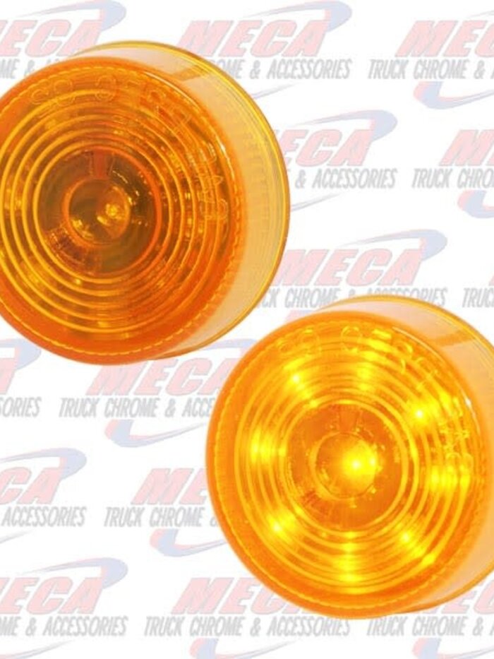 LED 2'' AMBER 9 DIODES - Meca Truck Chrome