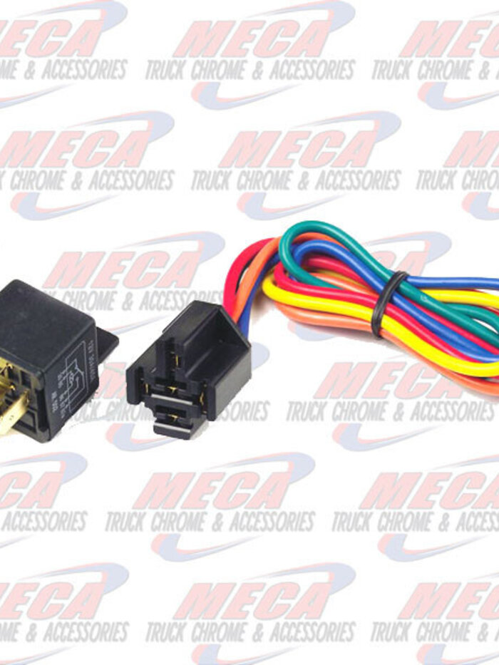5 PIN RELAY & PIGTAIL, PK 1 - Meca Truck Chrome