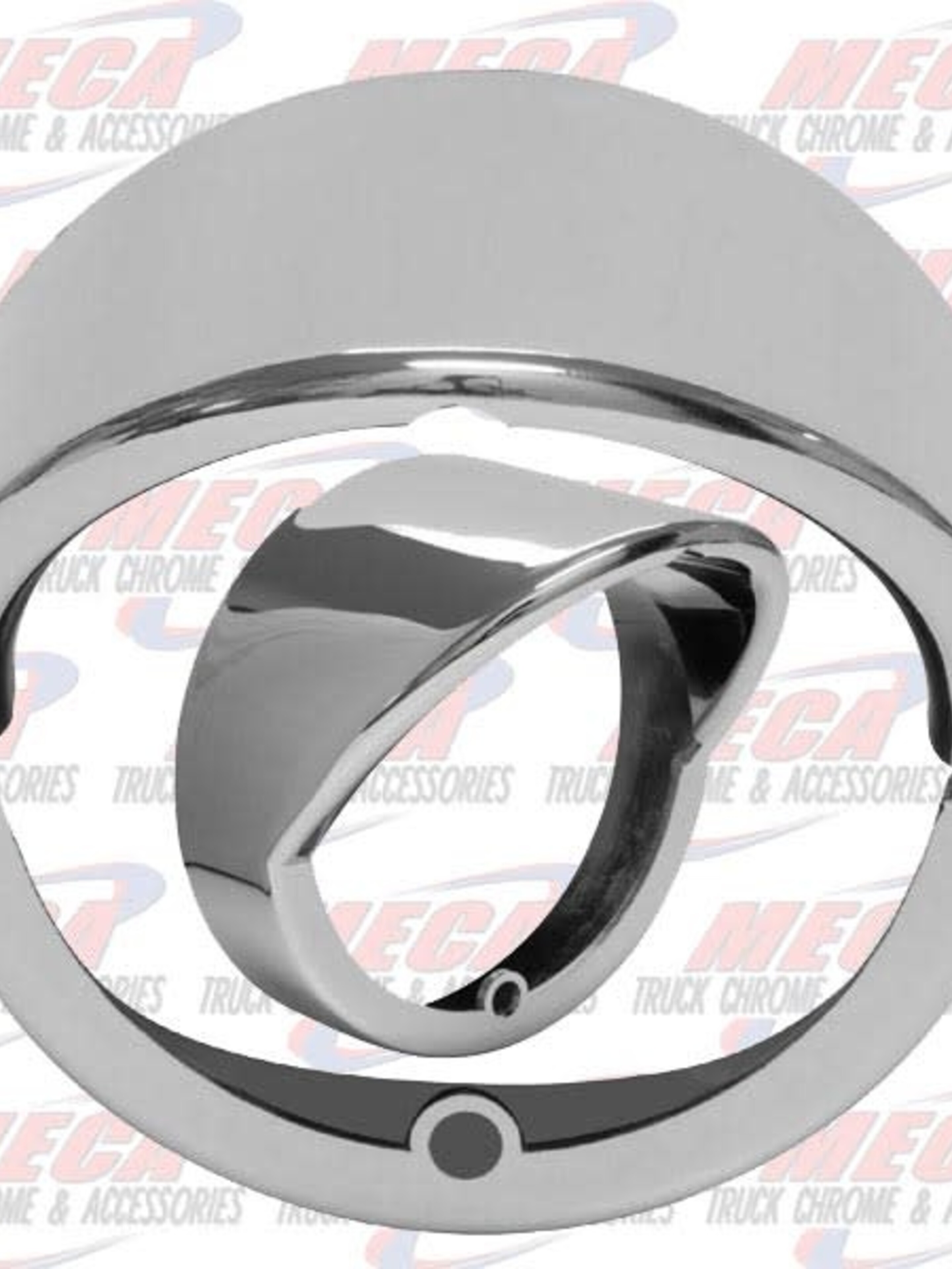 BULLET LIGHT PLASTIC VISOR VERTICAL SCREWS - Meca Truck Chrome