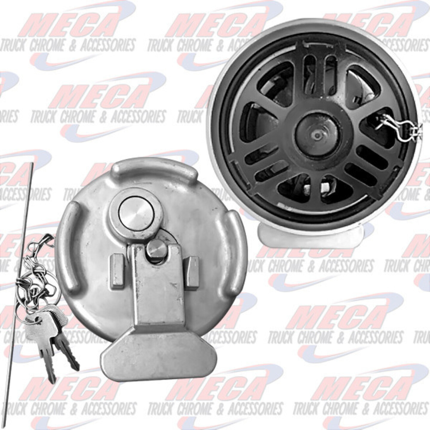 FUEL CAP LOCKING PETERBILT PB, FUEL TANK MUST BE VENTED - Meca Truck Chrome