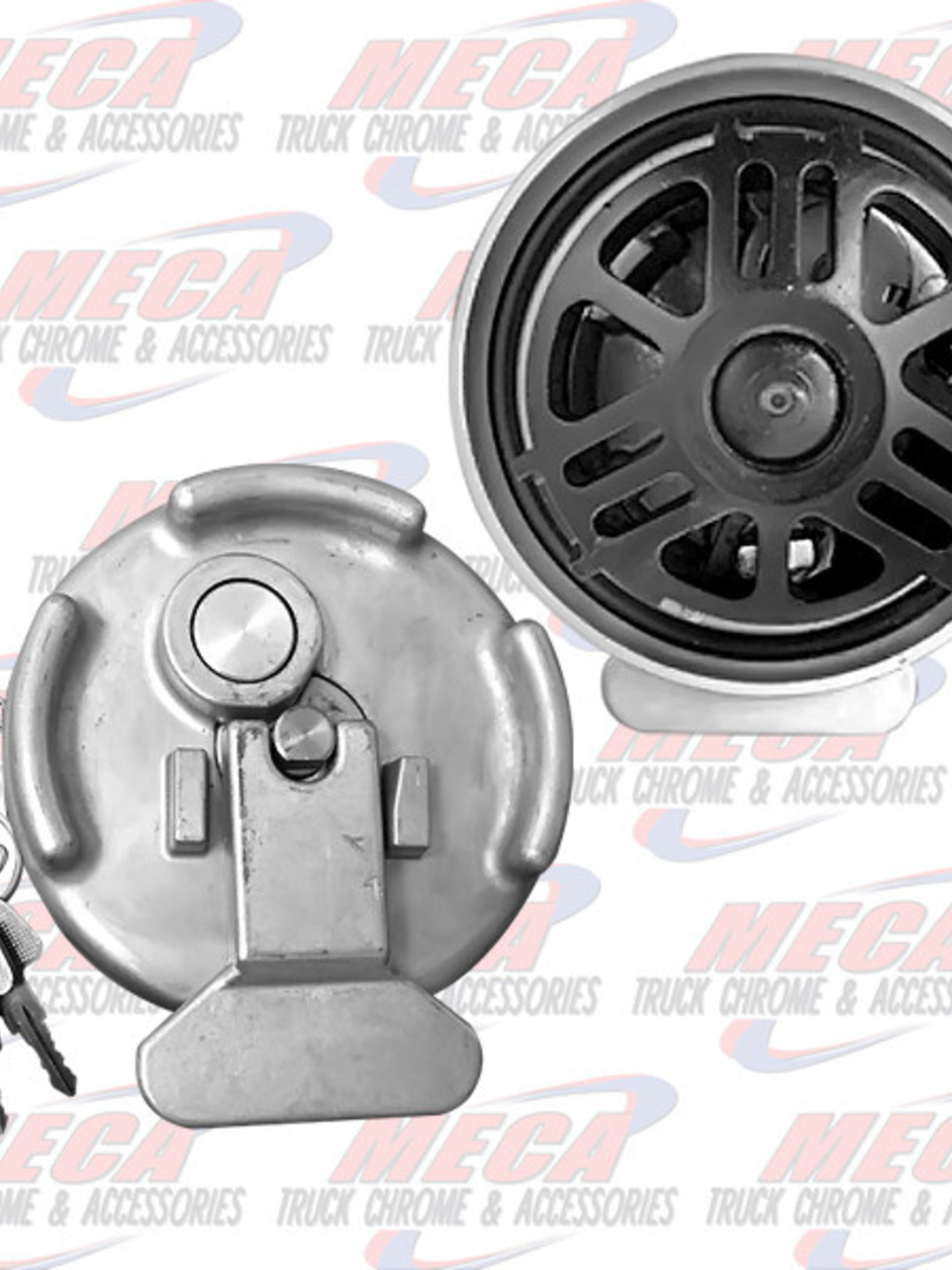 FUEL CAP LOCKING PETERBILT PB, FUEL TANK MUST BE VENTED - Meca Truck Chrome
