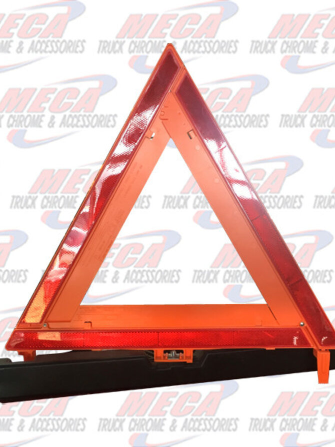 EMERGENCY TRIANGLE KIT - 3 TRIANGLE & 1 BOX - Meca Truck Chrome